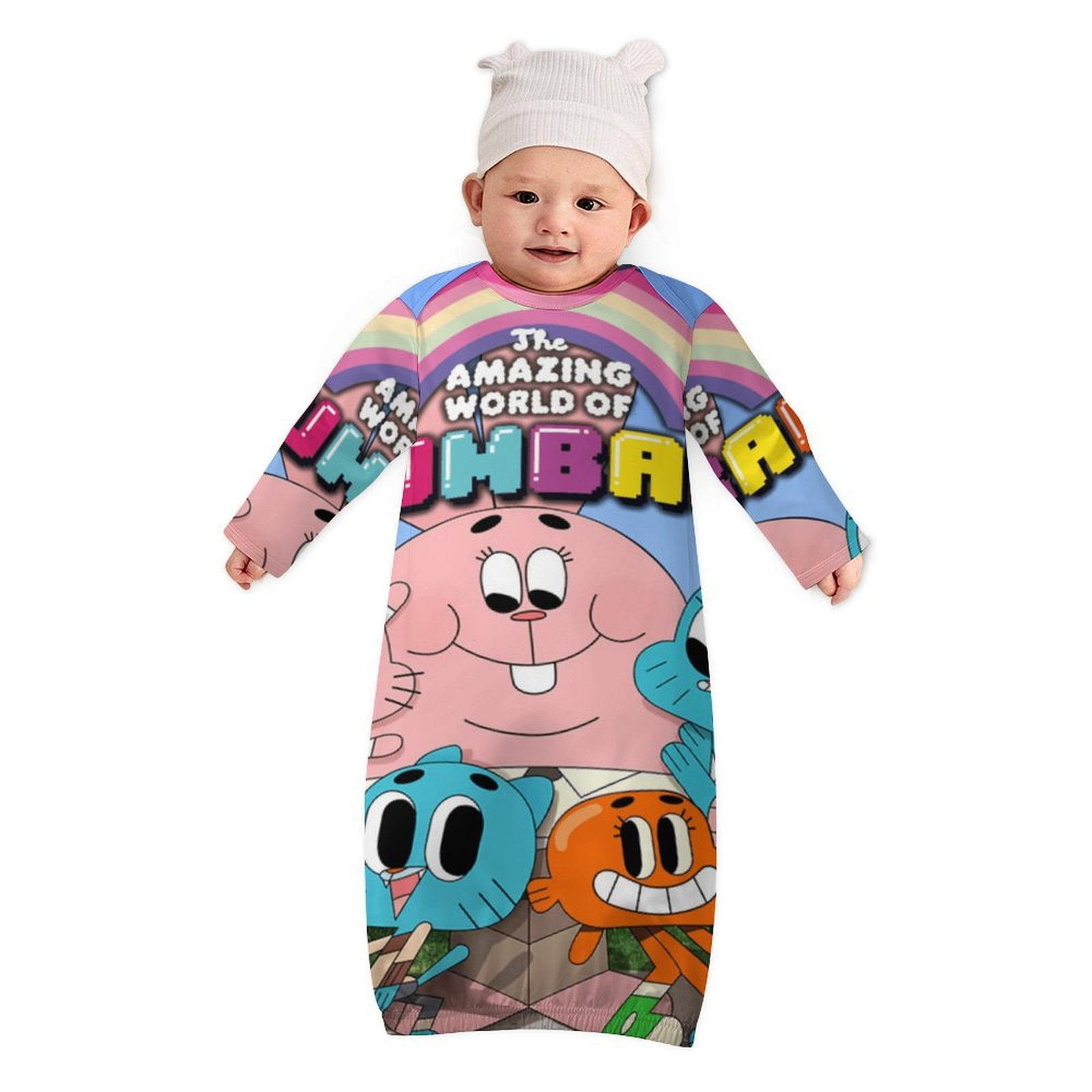 Amazing World of Gumball Baby Boy And Girls Sleeper Gown Newborn to ...