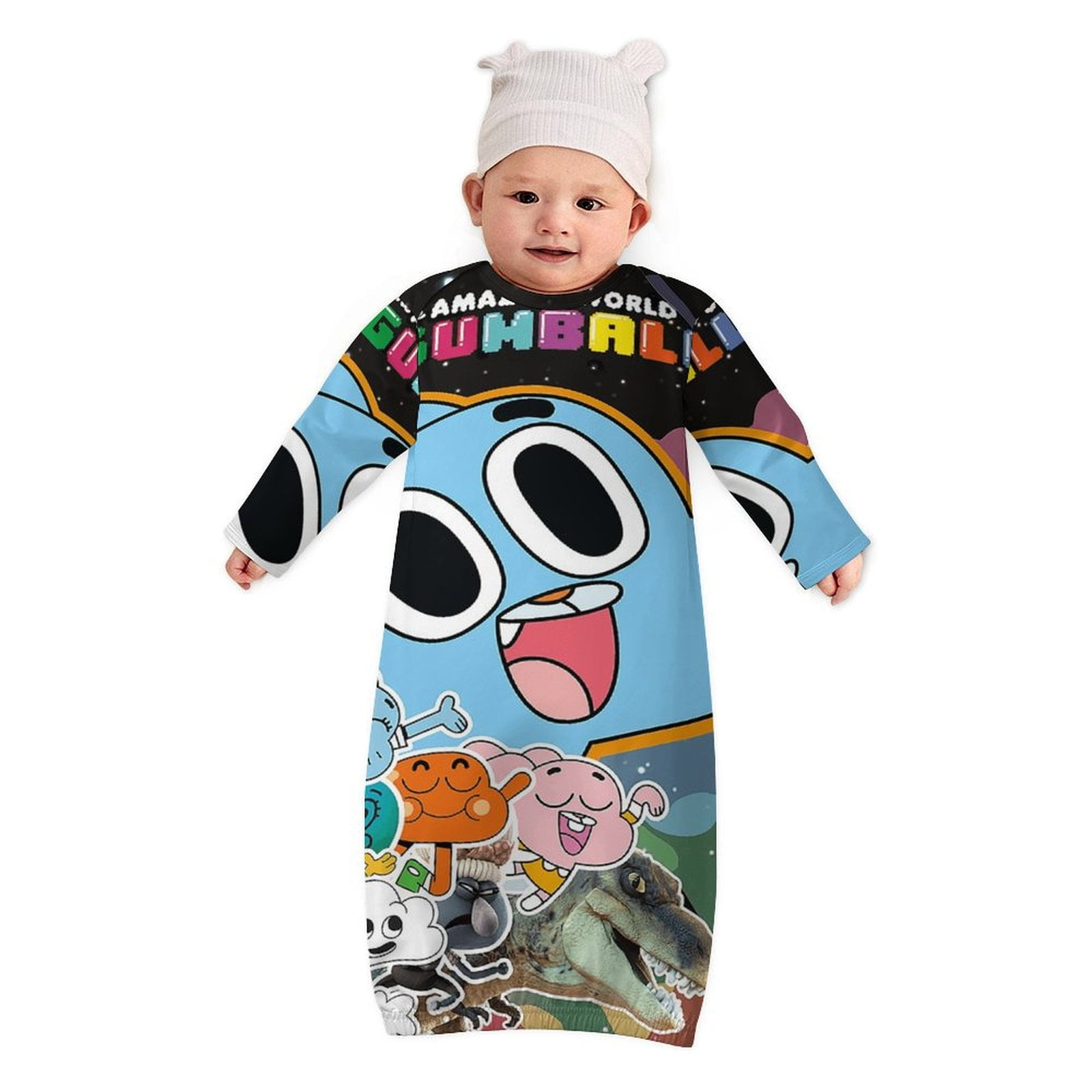 Amazing World of Gumball Baby Boy And Girls Sleeper Gown Newborn to ...