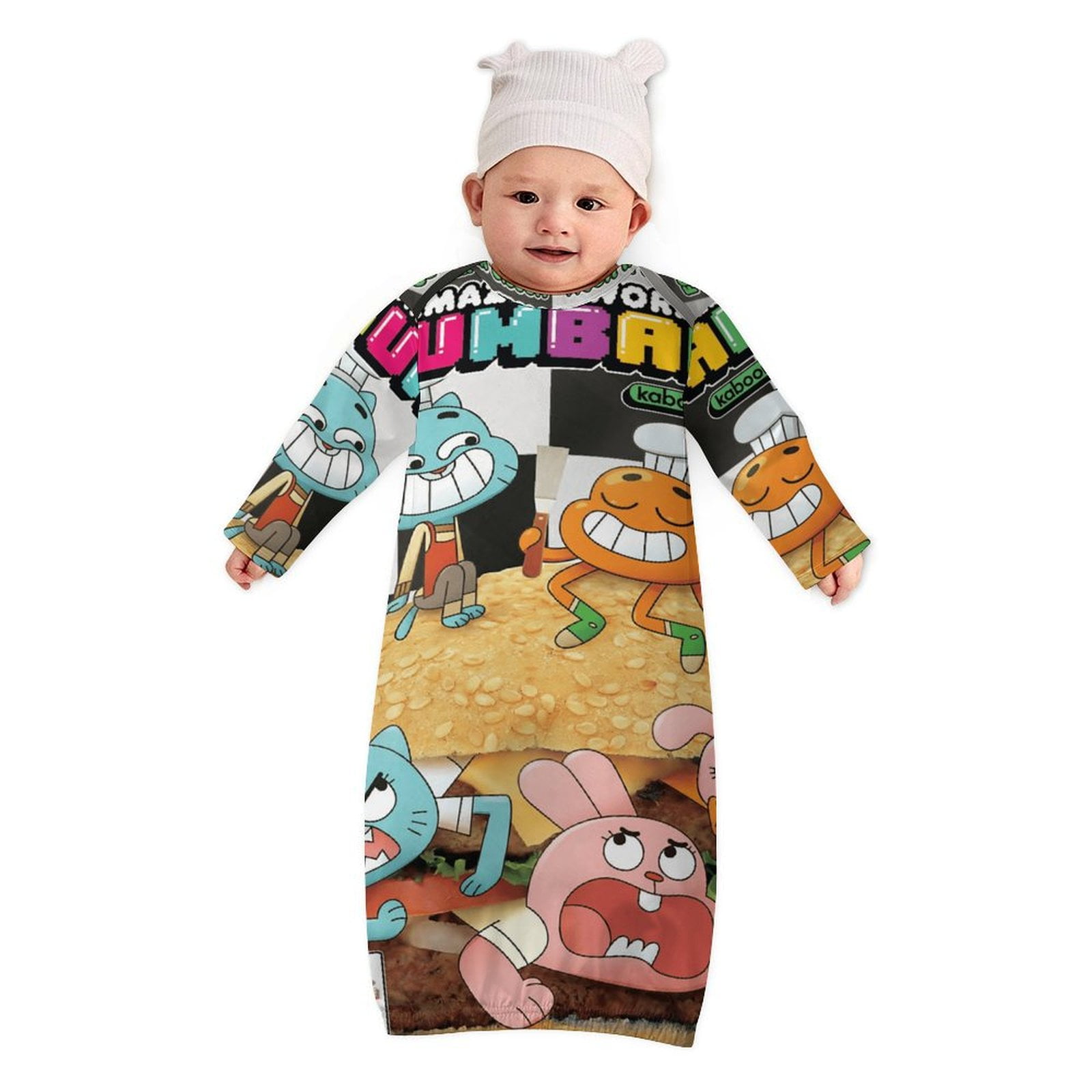 Amazing World of Gumball Baby Boy And Girls Sleeper Gown Newborn to ...
