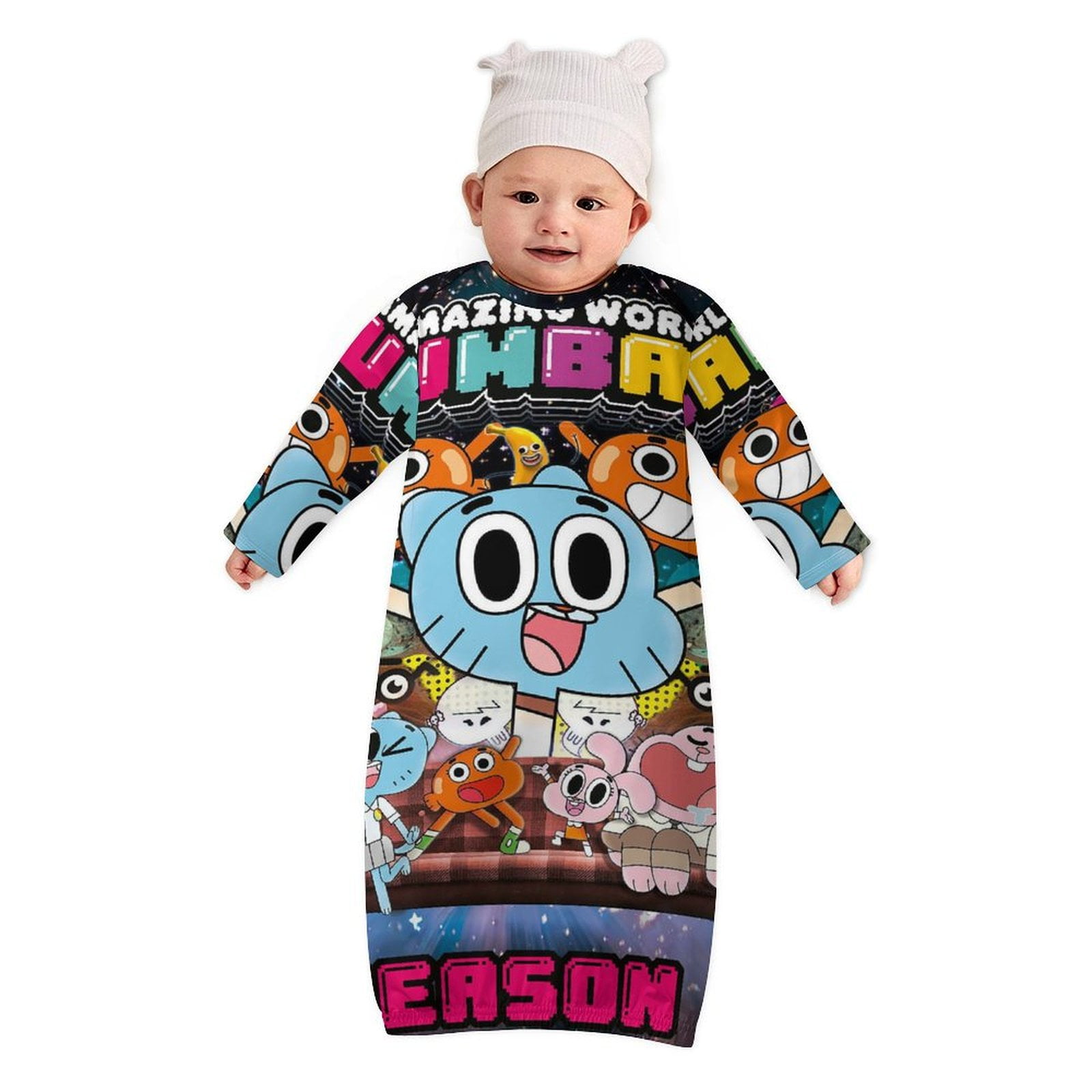 Amazing World of Gumball Baby Boy And Girls Sleeper Gown Newborn to ...