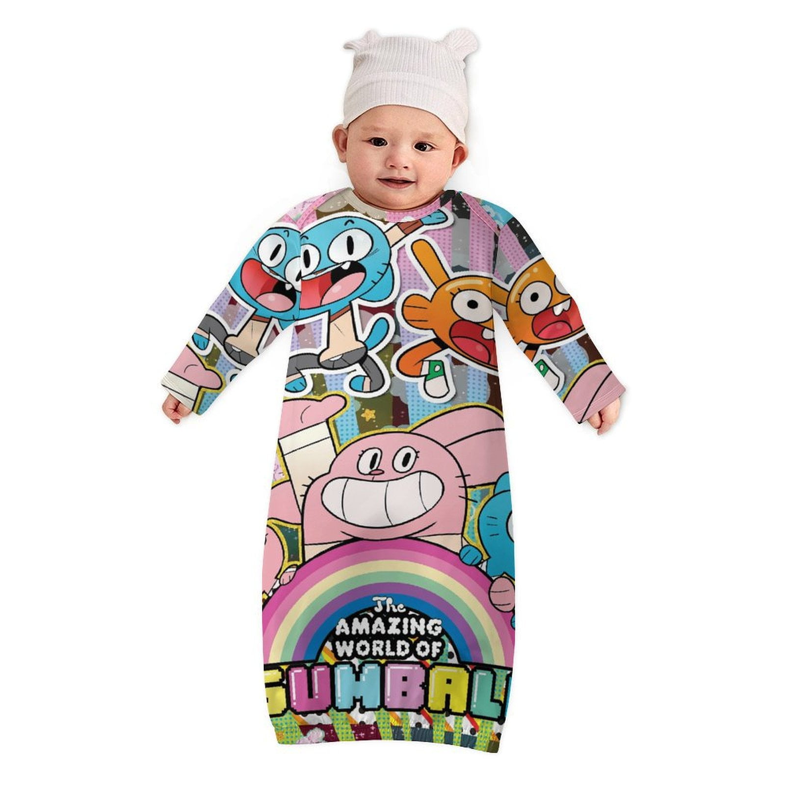 Amazing World of Gumball Baby Boy And Girls Sleeper Gown Newborn to ...