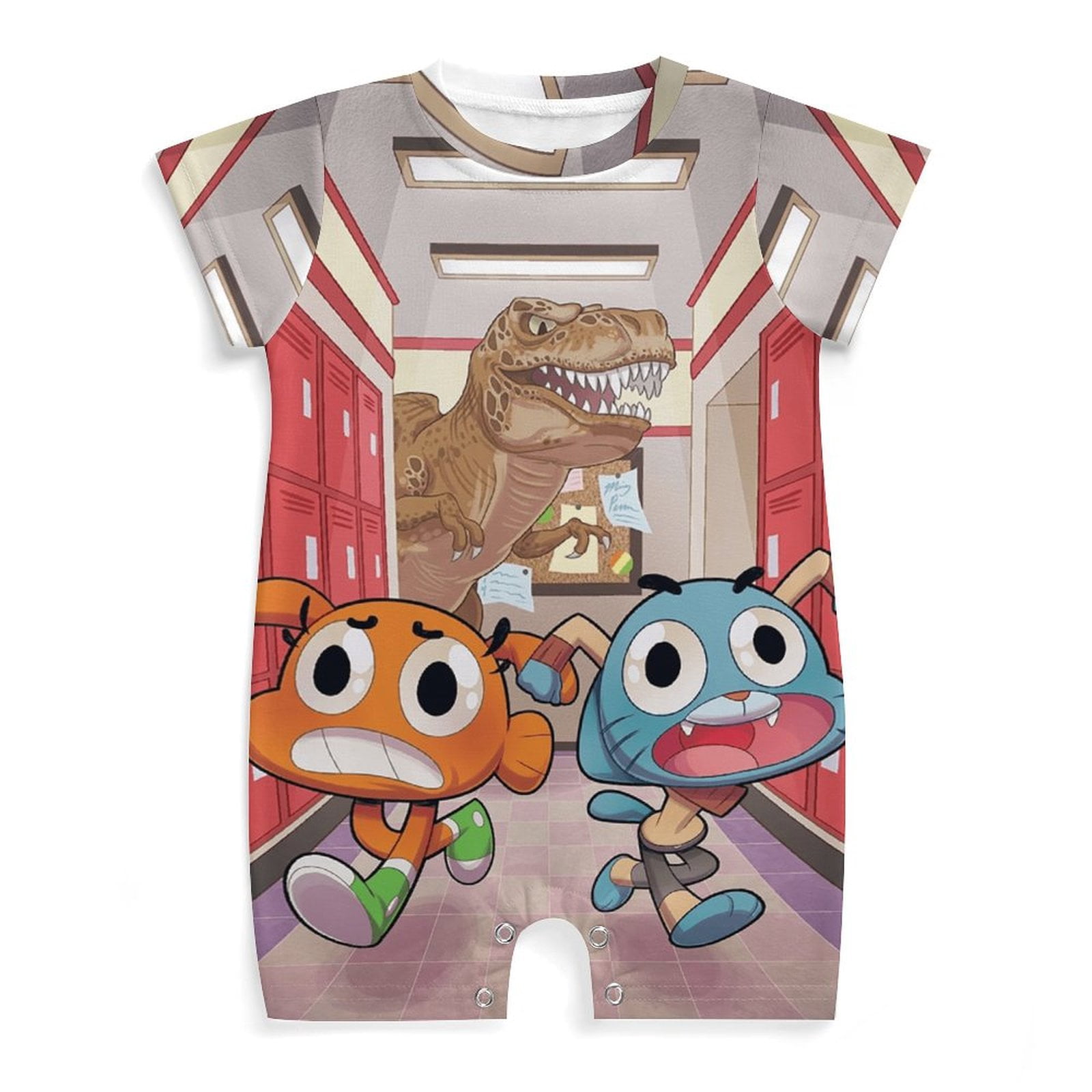 Amazing World of Gumball Baby Boy Girl Short Sleeve Romper Clothing Set ...