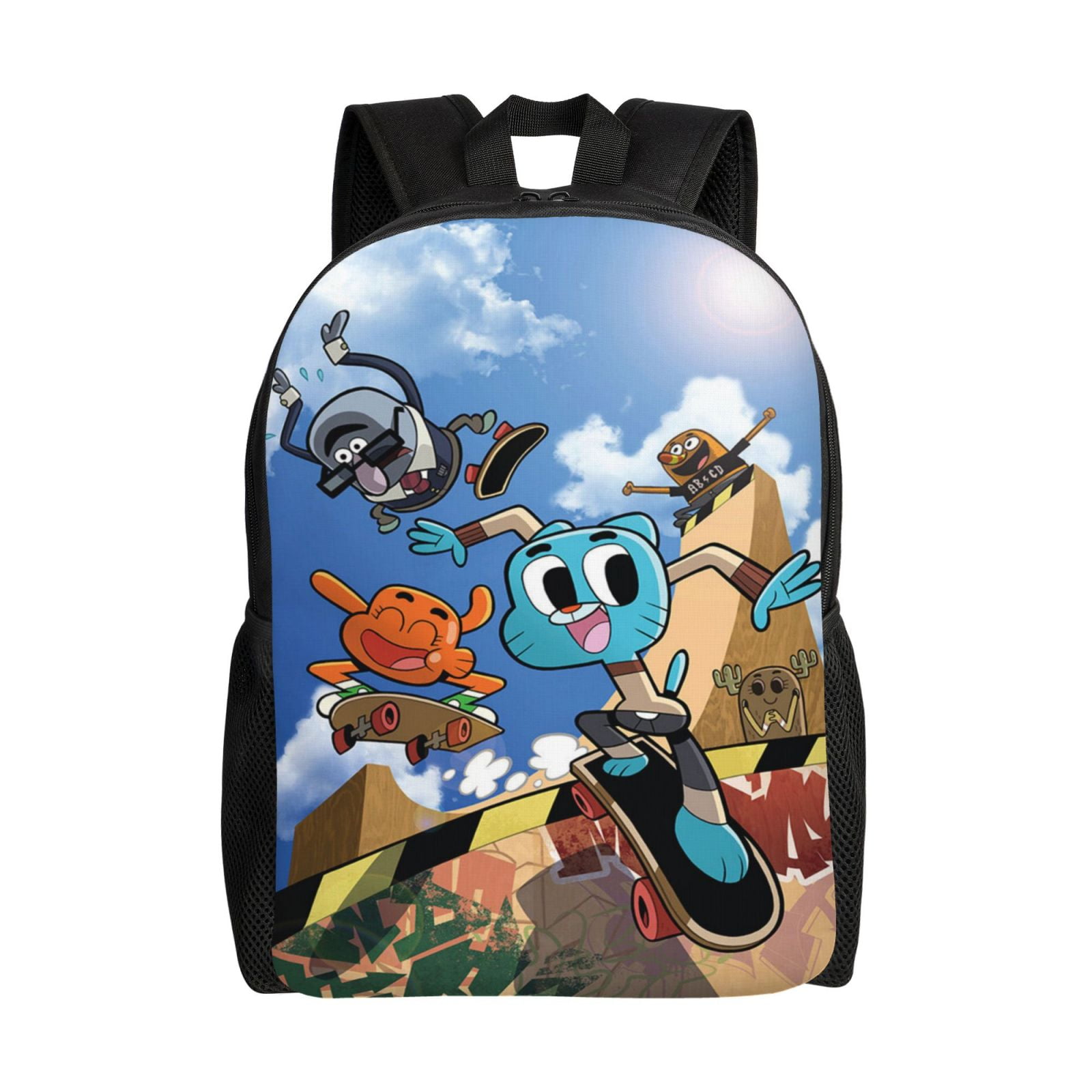 Amazing World of Gumball Backpack Cute Anime Large Capacity ...