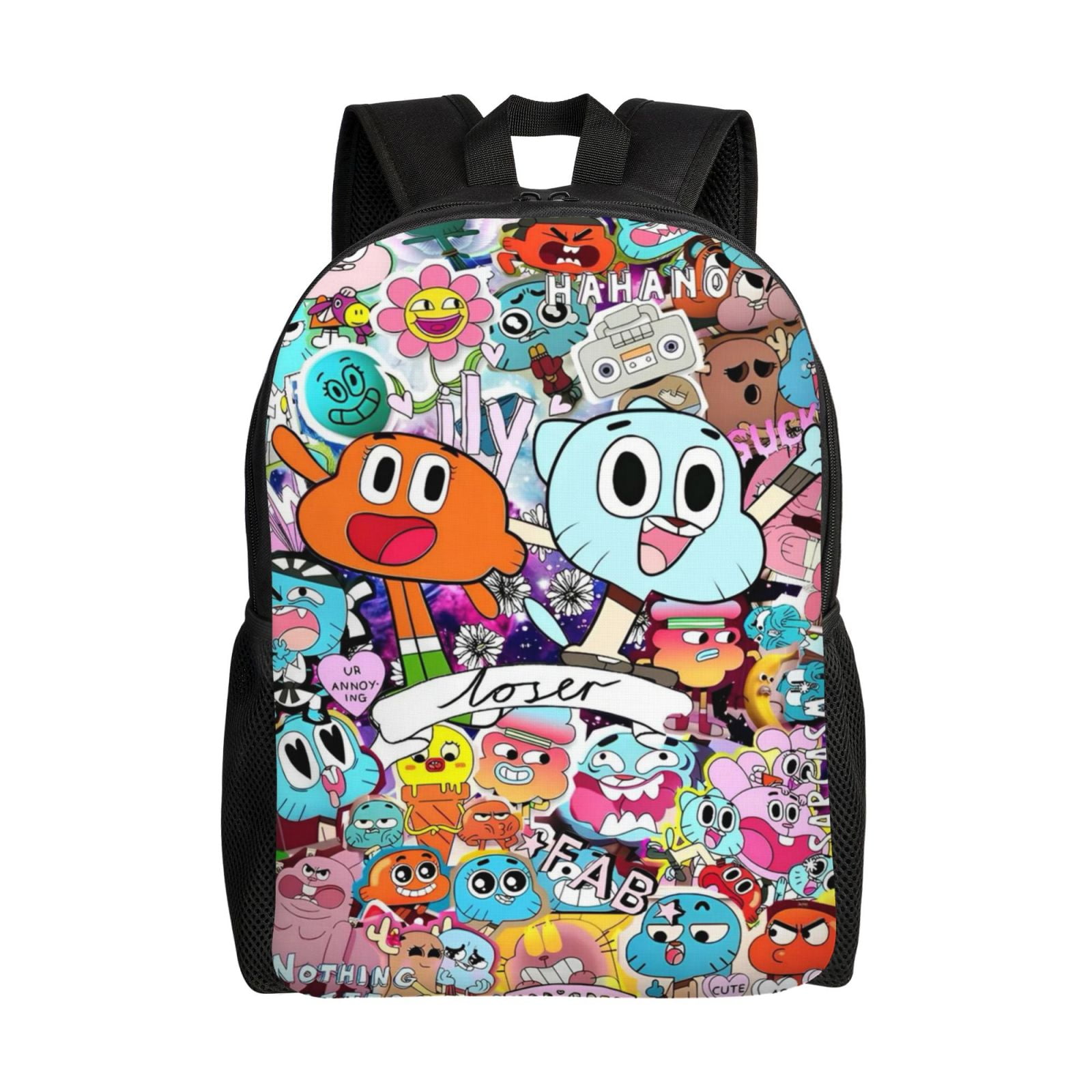 Amazing World of Gumball Backpack Cute Anime Large Capacity ...