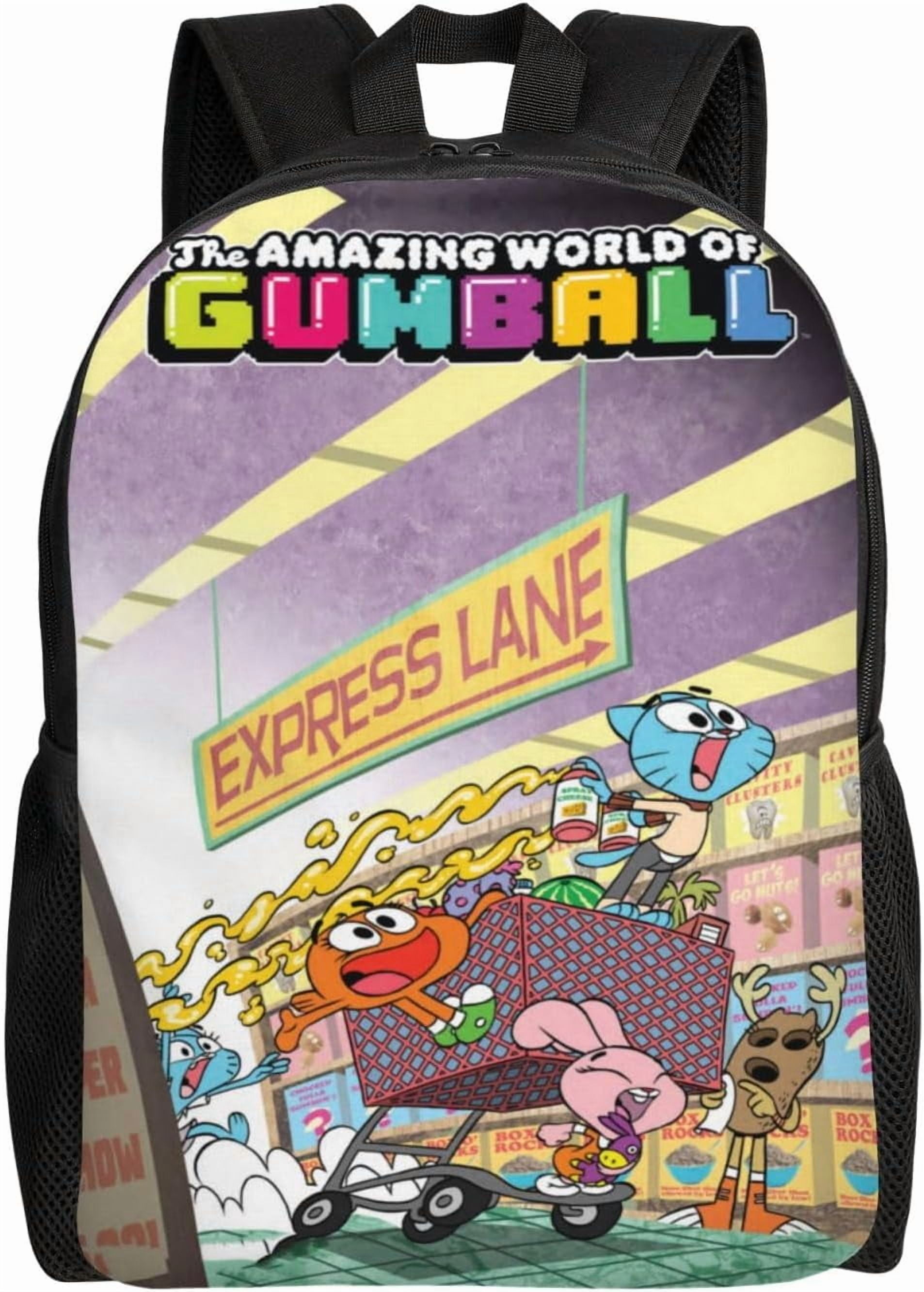 Amazing World of Gumball Backpack Cute Anime Large Capacity ...