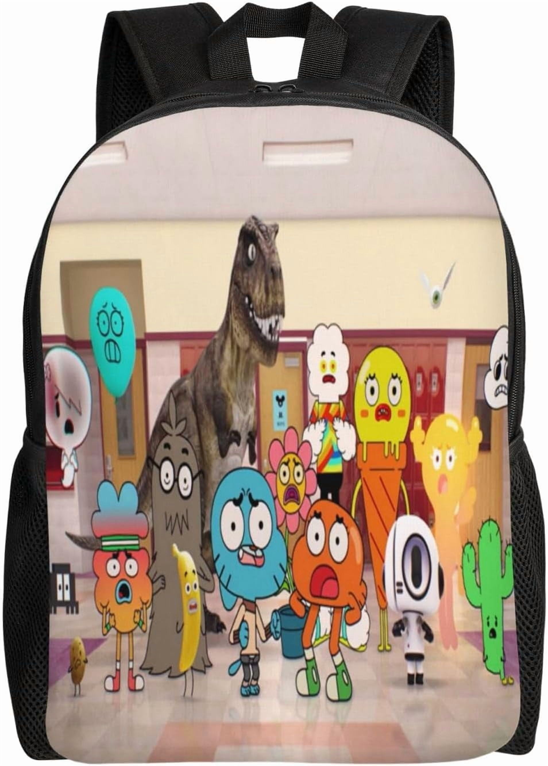 Amazing World of Gumball Backpack Cute Anime Large Capacity ...