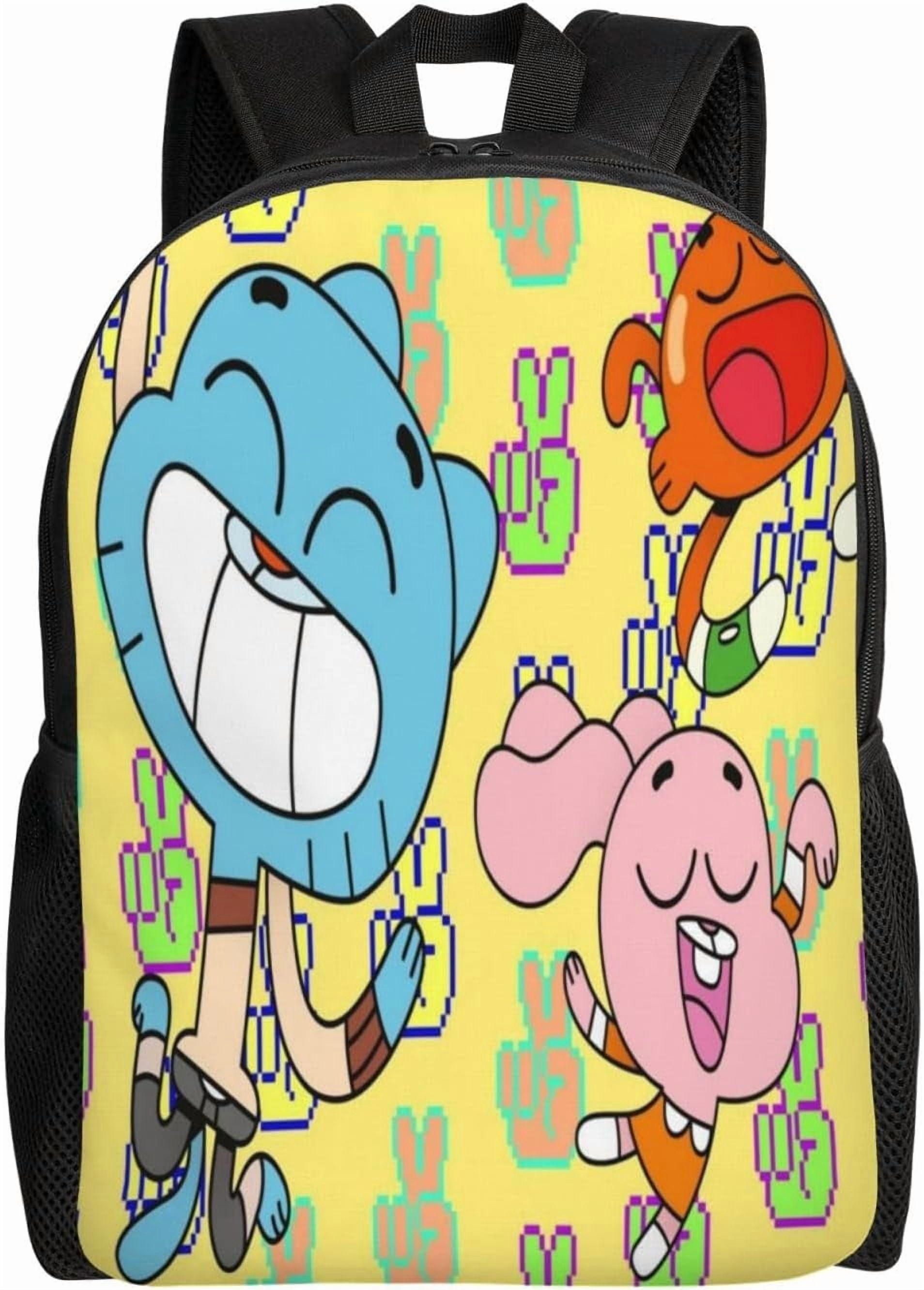 Amazing World of Gumball Backpack Cute Anime Large Capacity ...