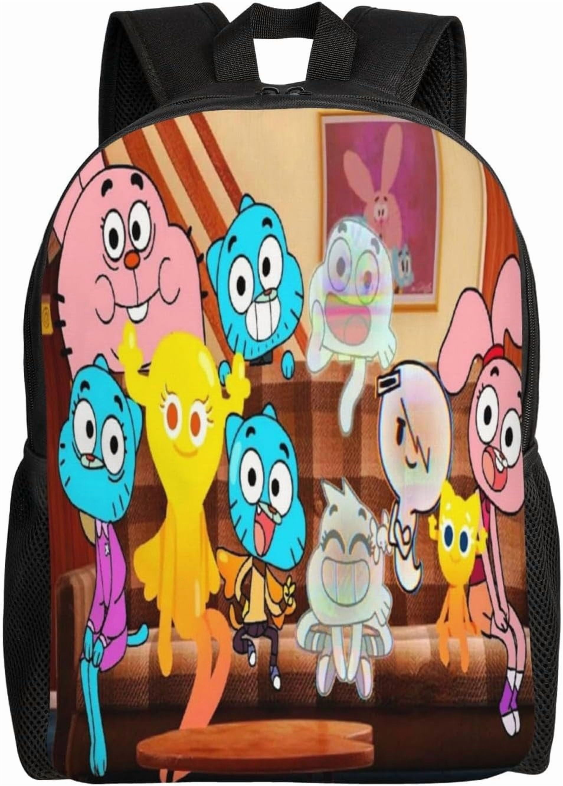 Amazing World of Gumball Backpack Cute Anime Large Capacity ...