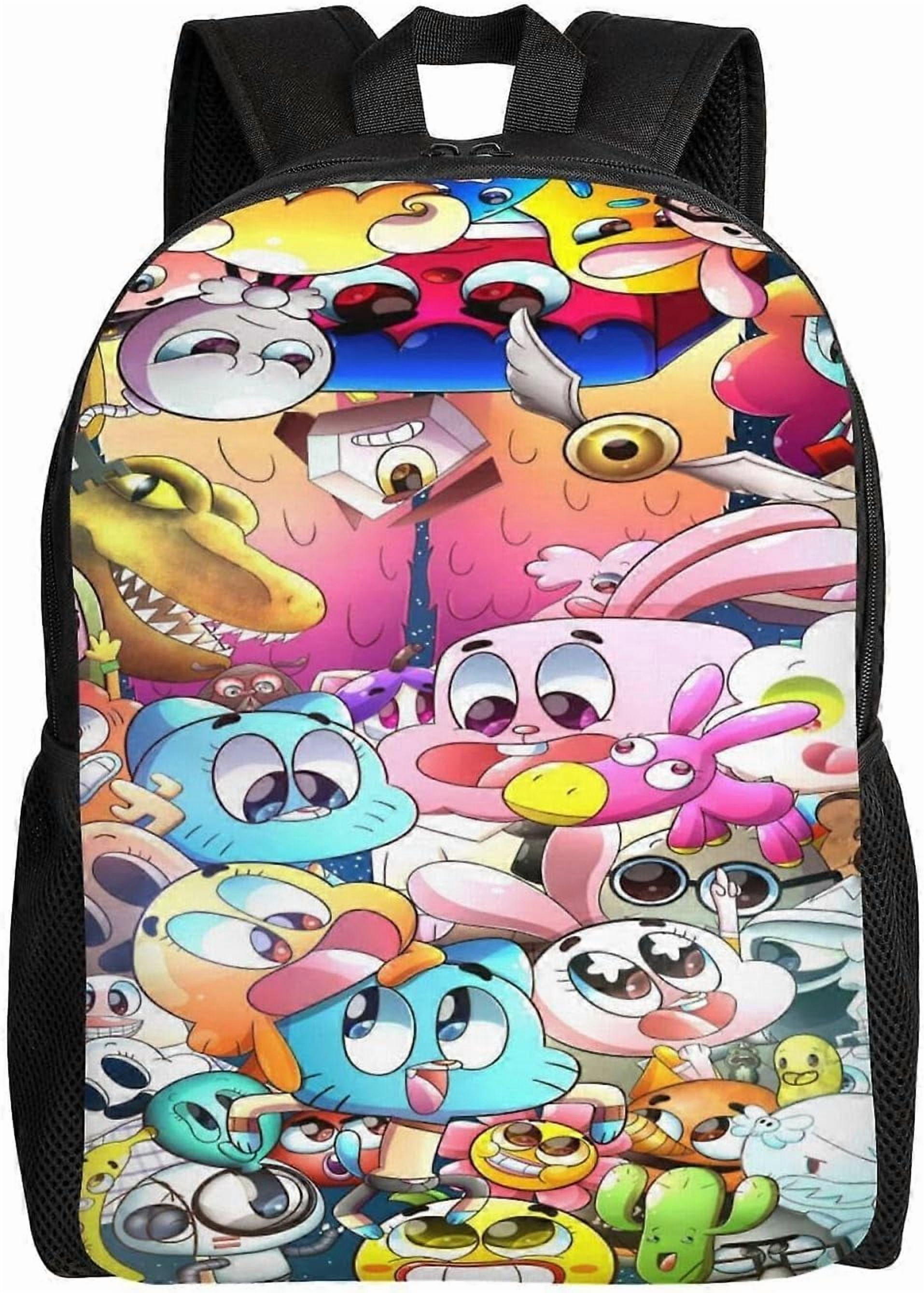 Amazing World of Gumball Backpack Cute Anime Large Capacity ...