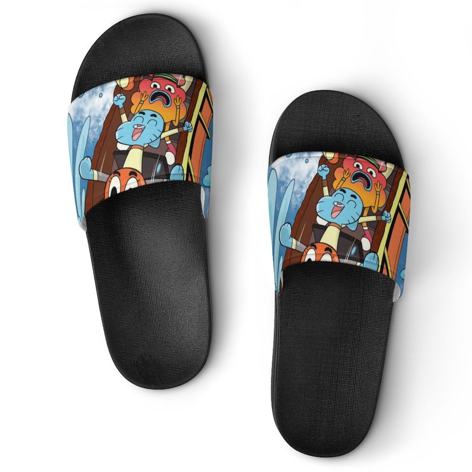 Amazing World of Gumball Boys Slide Sandals, Comfort Casual Pool Slide ...