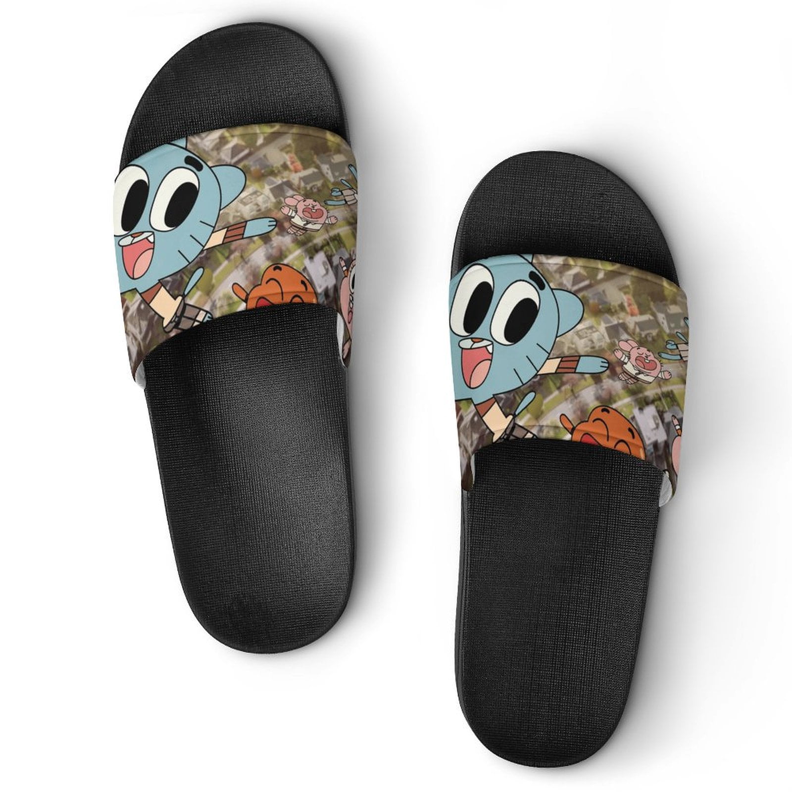 Amazing World of Gumball Boys Slide Sandals, Comfort Casual Pool Slide ...