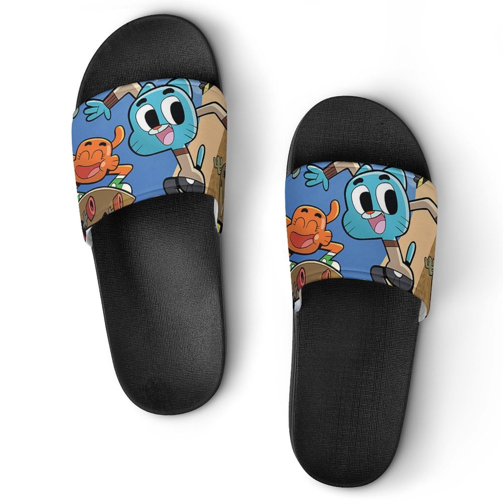 Amazing World of Gumball Boys Slide Sandals, Comfort Casual Pool Slide ...