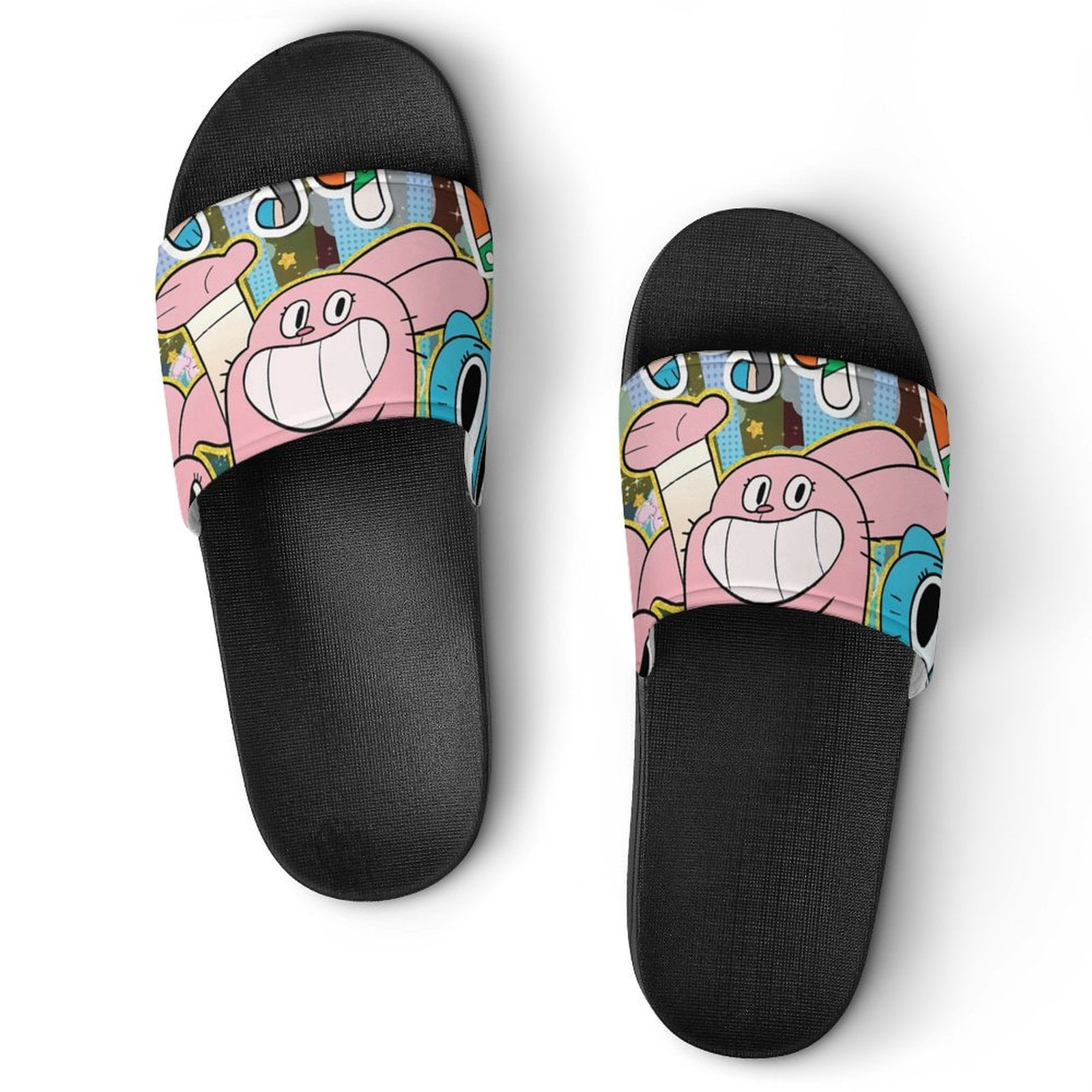 Amazing World of Gumball Boys Slide Sandals, Comfort Casual Pool Slide ...