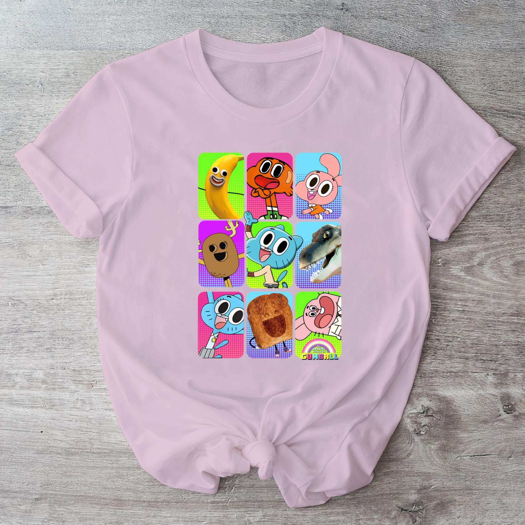 Amazing World of Gumball Cast Pictures Graphic T-Shirt, The Amazing World Of Gumball Shirt ...