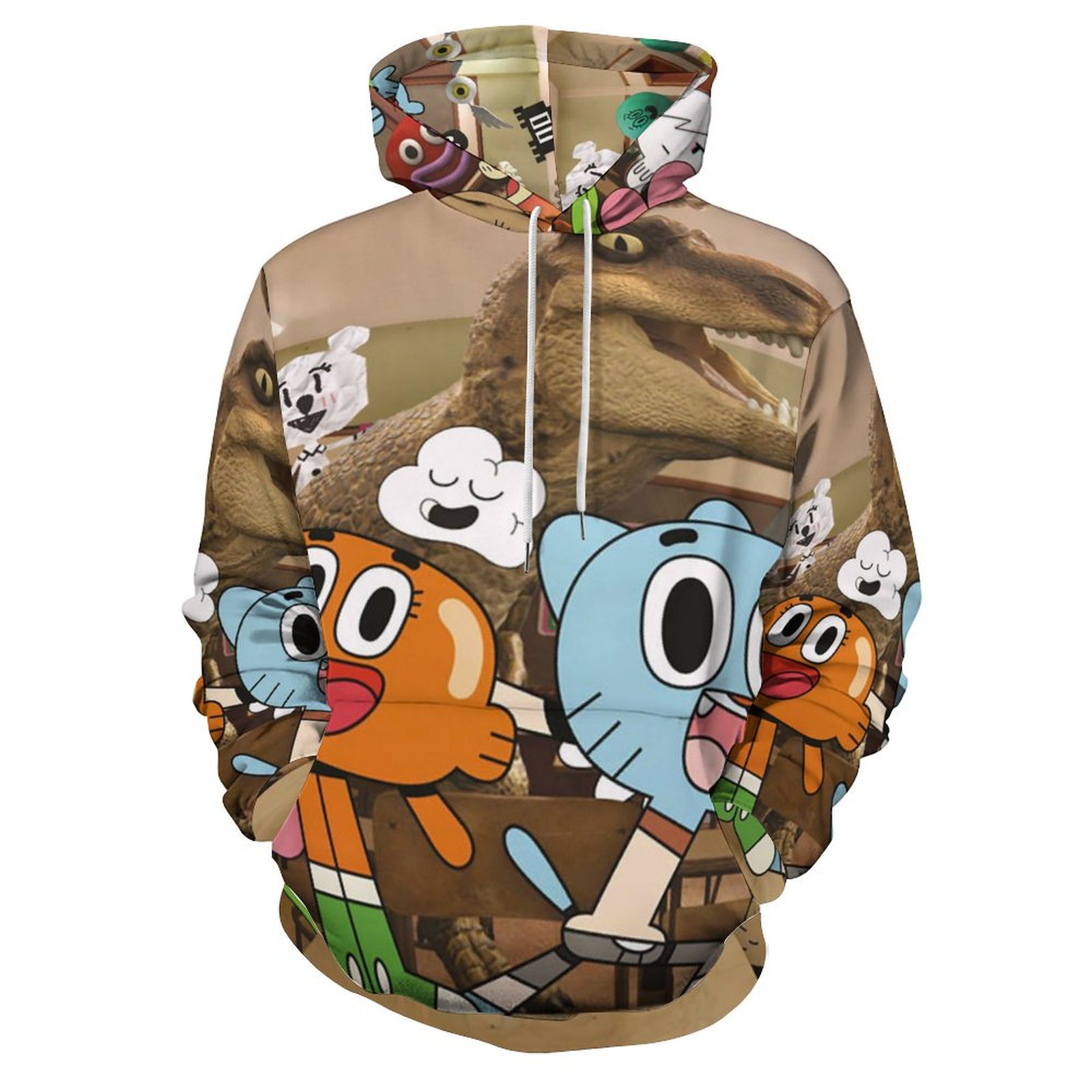 Amazing World of Gumball Hoodie 3D Print Pullover Hooded Long Sleeve ...
