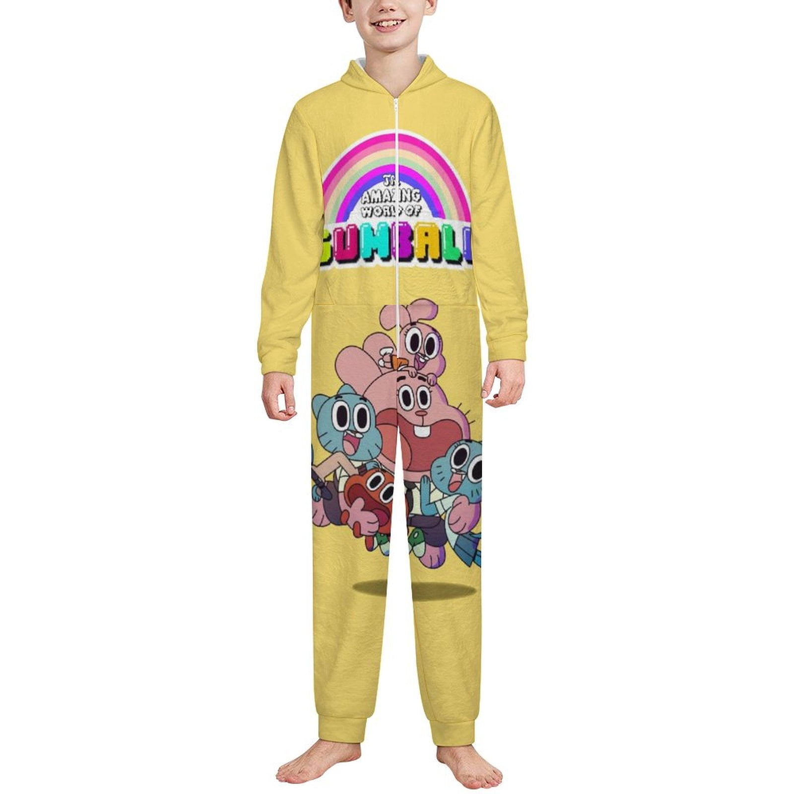 Amazing World of Gumball Kids Union Suit One Piece Pajama Onesie ...
