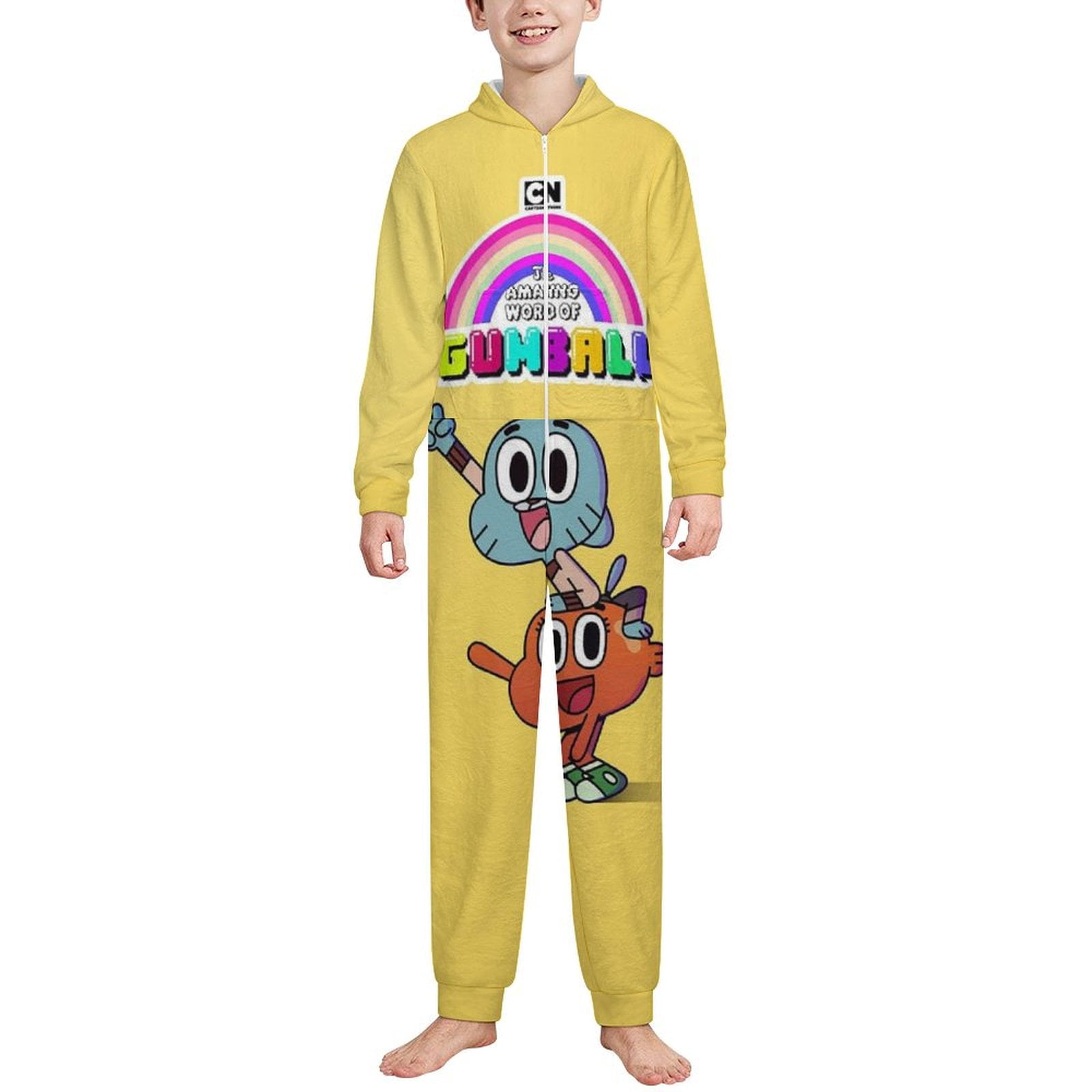 Amazing World of Gumball Kids Union Suit One Piece Pajama Onesie ...
