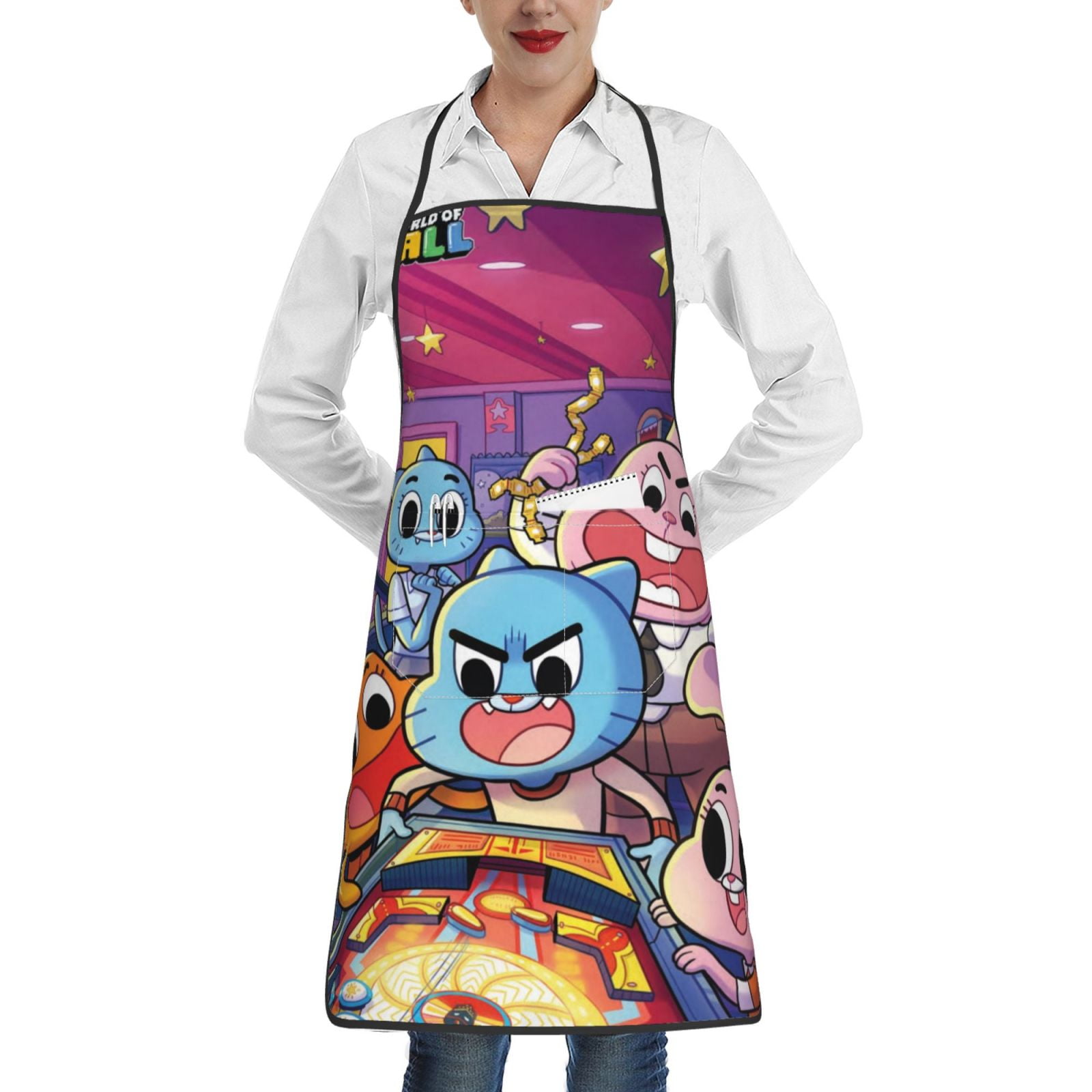 Amazing World of Gumball Kitchen Cooking Aprons, Adjustable Bib Soft ...