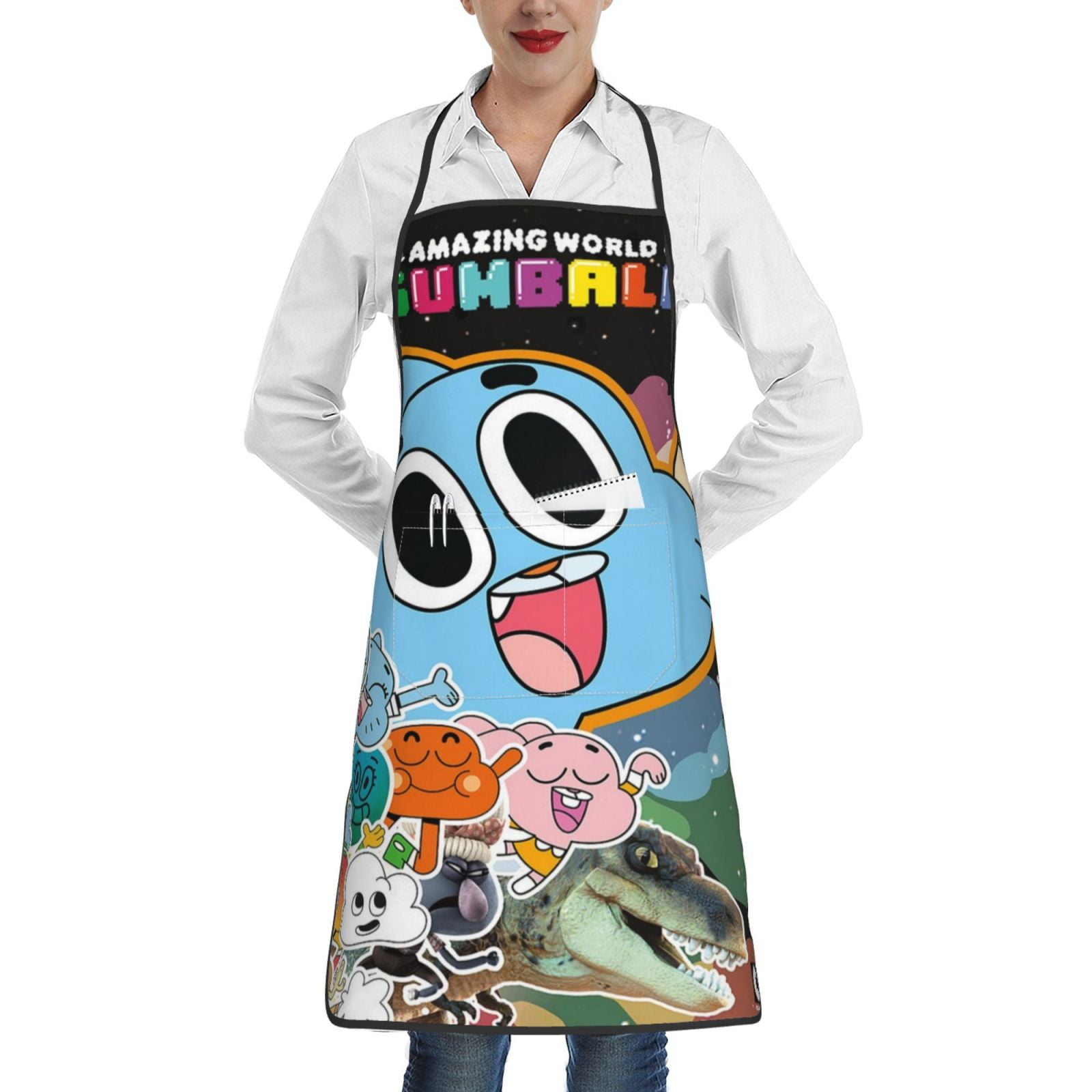 Amazing World of Gumball Kitchen Cooking Aprons, Adjustable Bib Soft ...