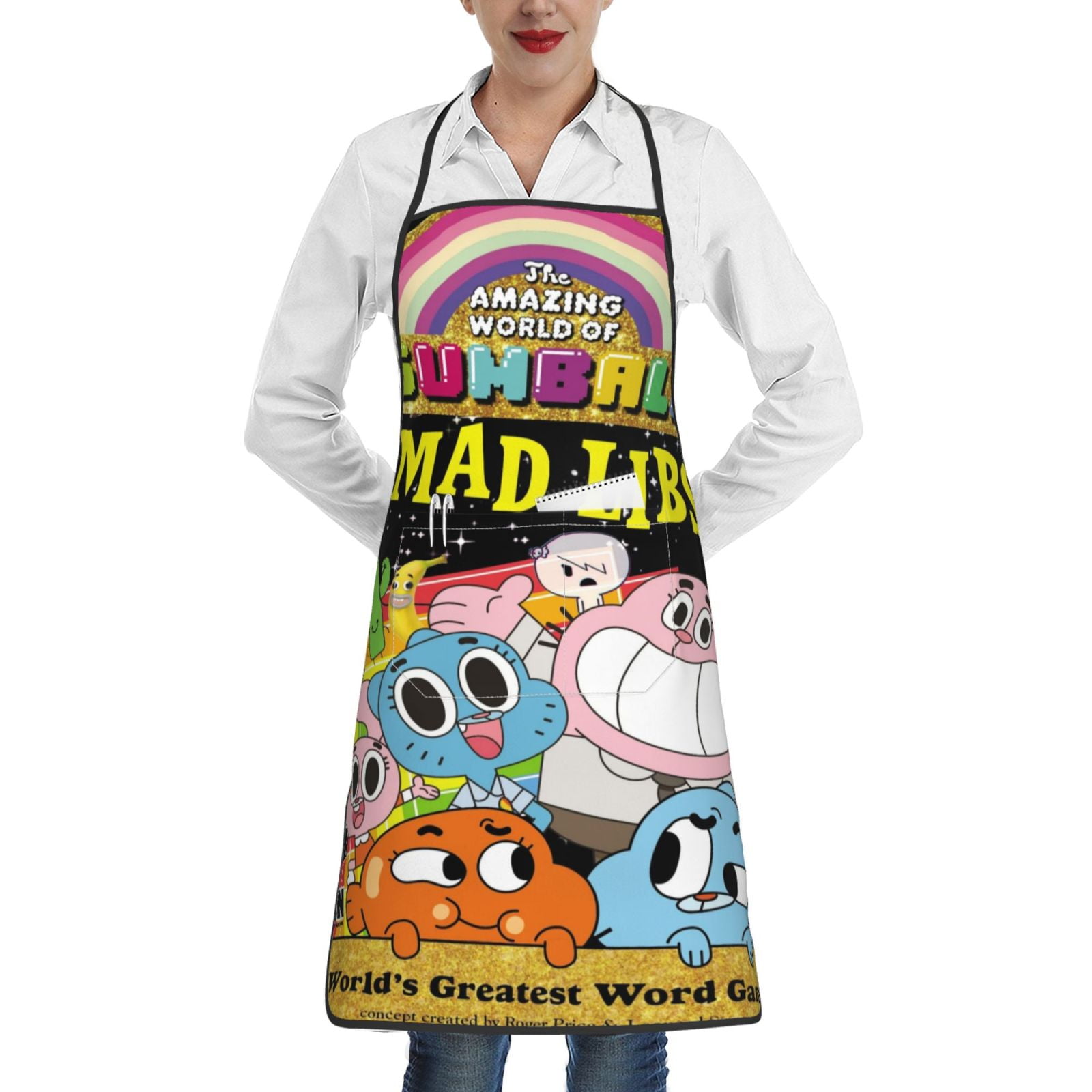 Amazing World of Gumball Kitchen Cooking Aprons, Adjustable Bib Soft ...