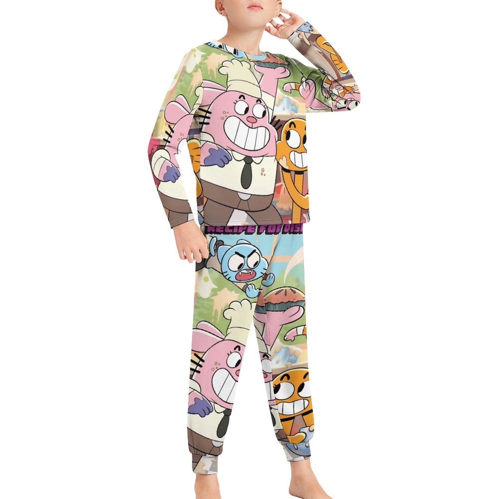 Amazing World of Gumball Little Big Bo-ys Gi-rls Pajamas Set Long ...