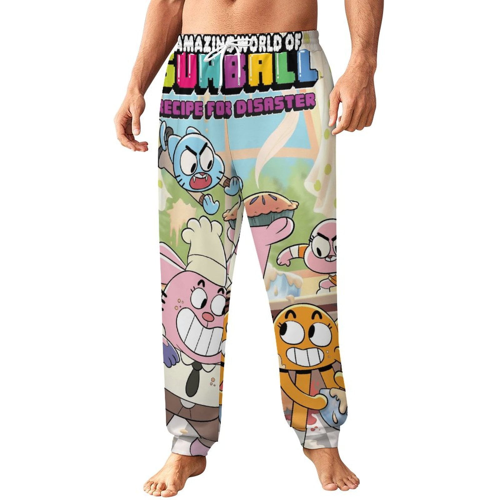 Amazing World of Gumball Men's Athletic Joggers Stretch Sweatpants ...