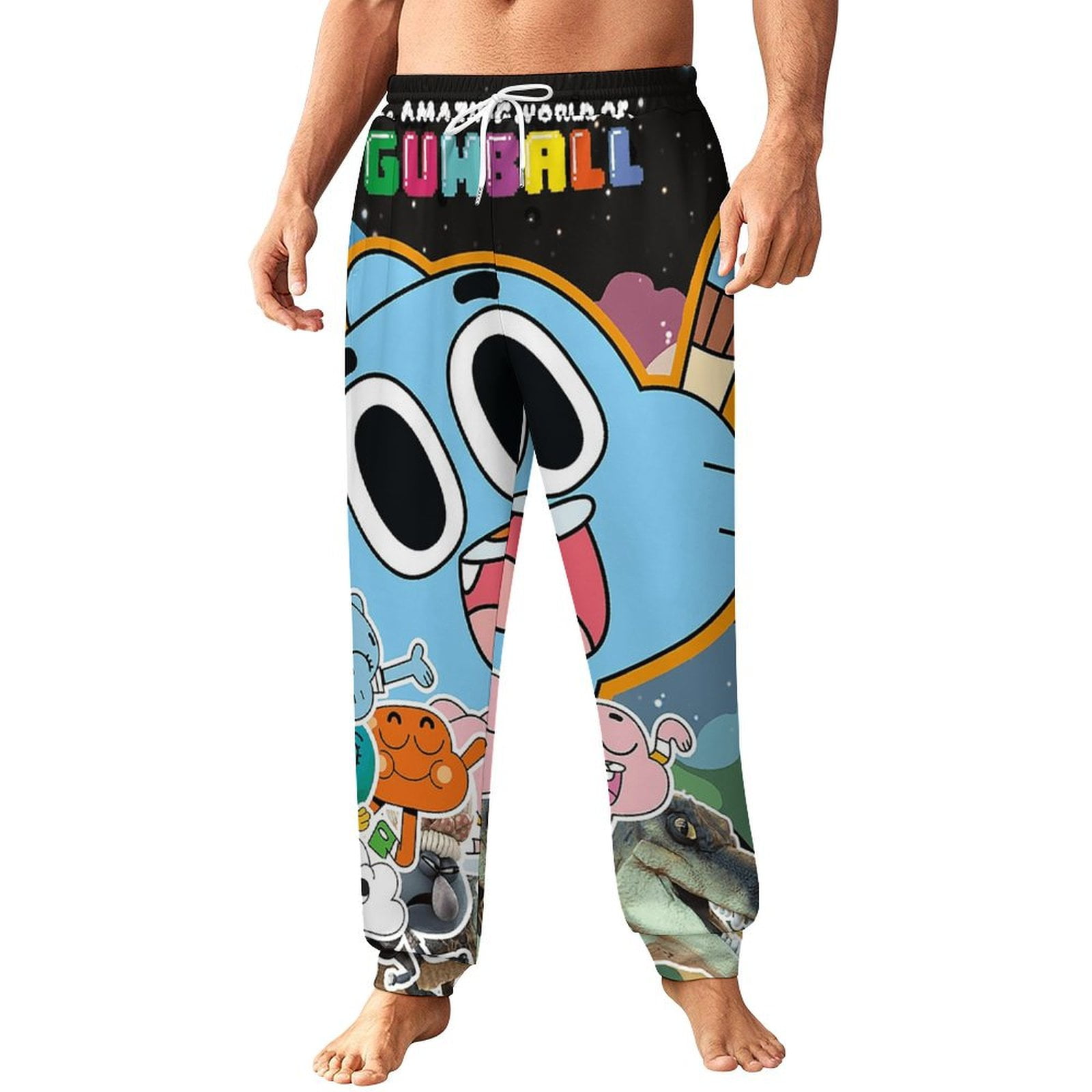 Amazing World of Gumball Men's Athletic Joggers Stretch Sweatpants ...
