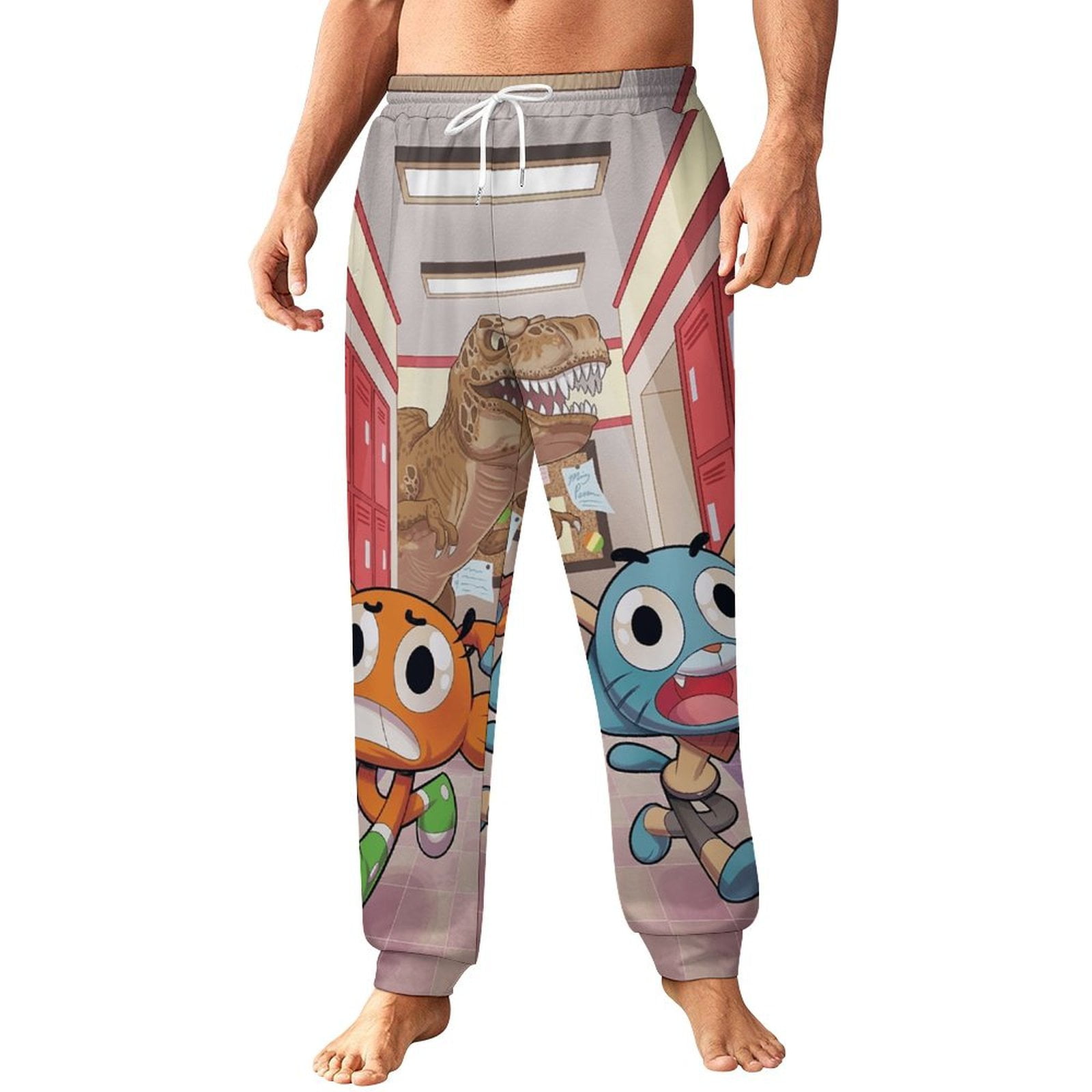 Amazing World of Gumball Men's Athletic Joggers Stretch Sweatpants ...