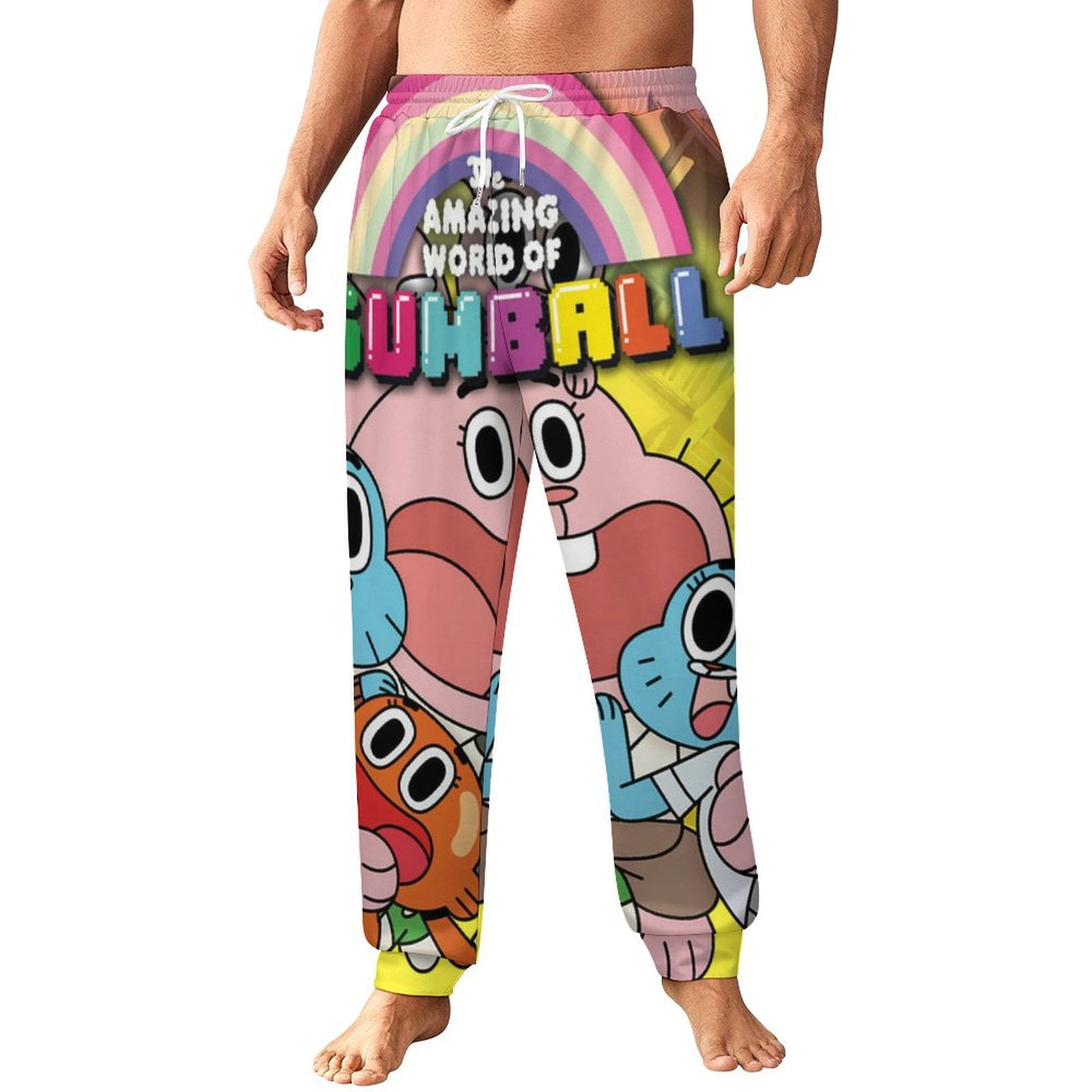 Amazing World of Gumball Men's Athletic Joggers Stretch Sweatpants ...