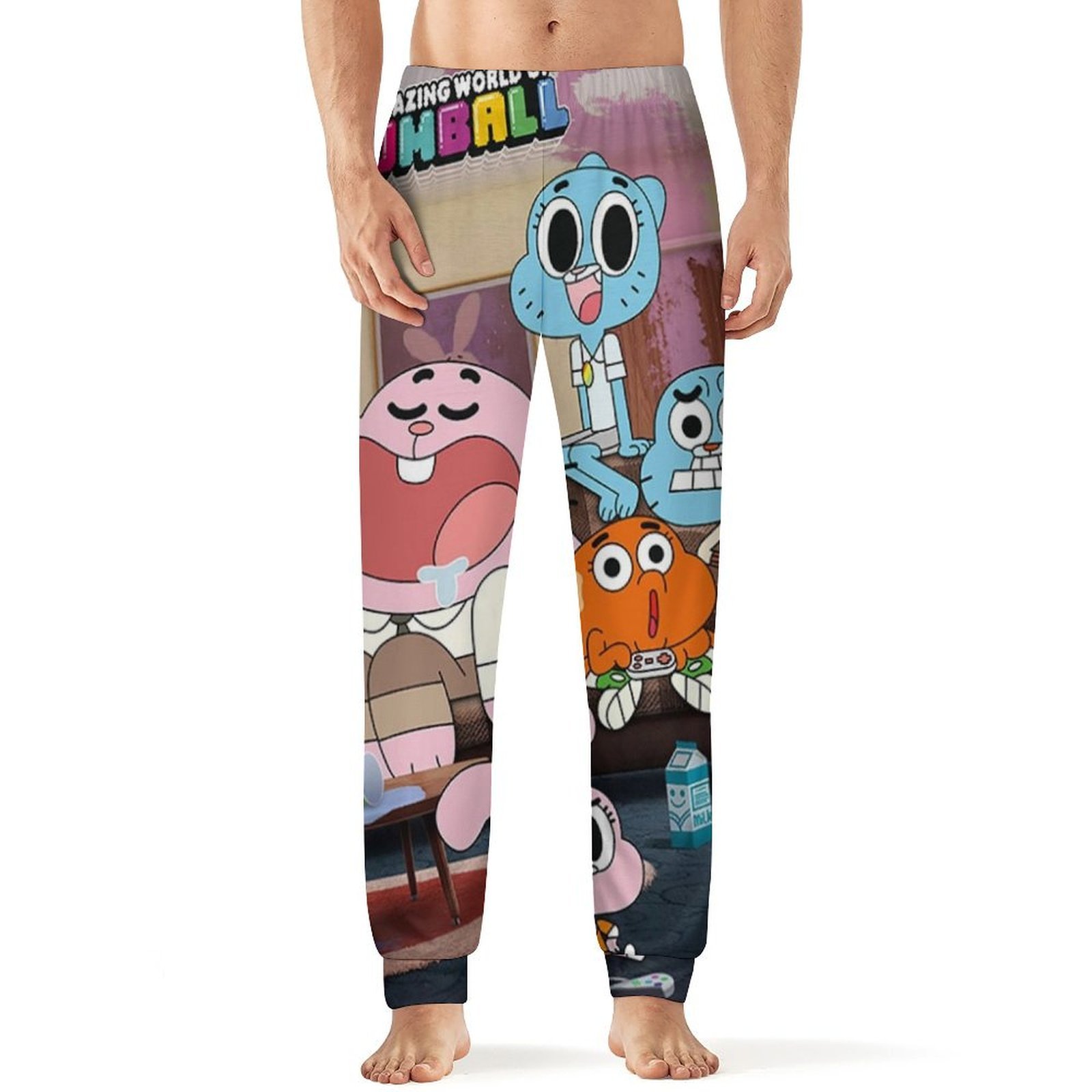 Amazing World of Gumball Men's Lightweight Pajama Pants Soft Lounge ...