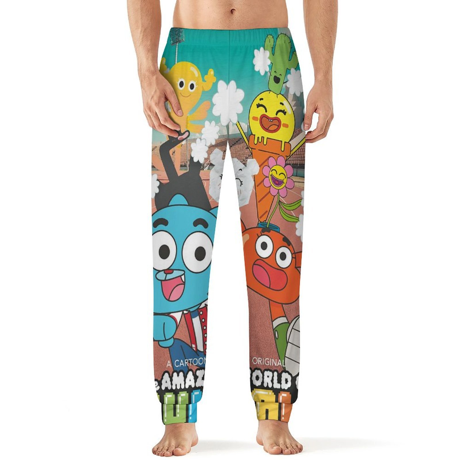 Amazing World of Gumball Men's Lightweight Pajama Pants Soft Lounge ...