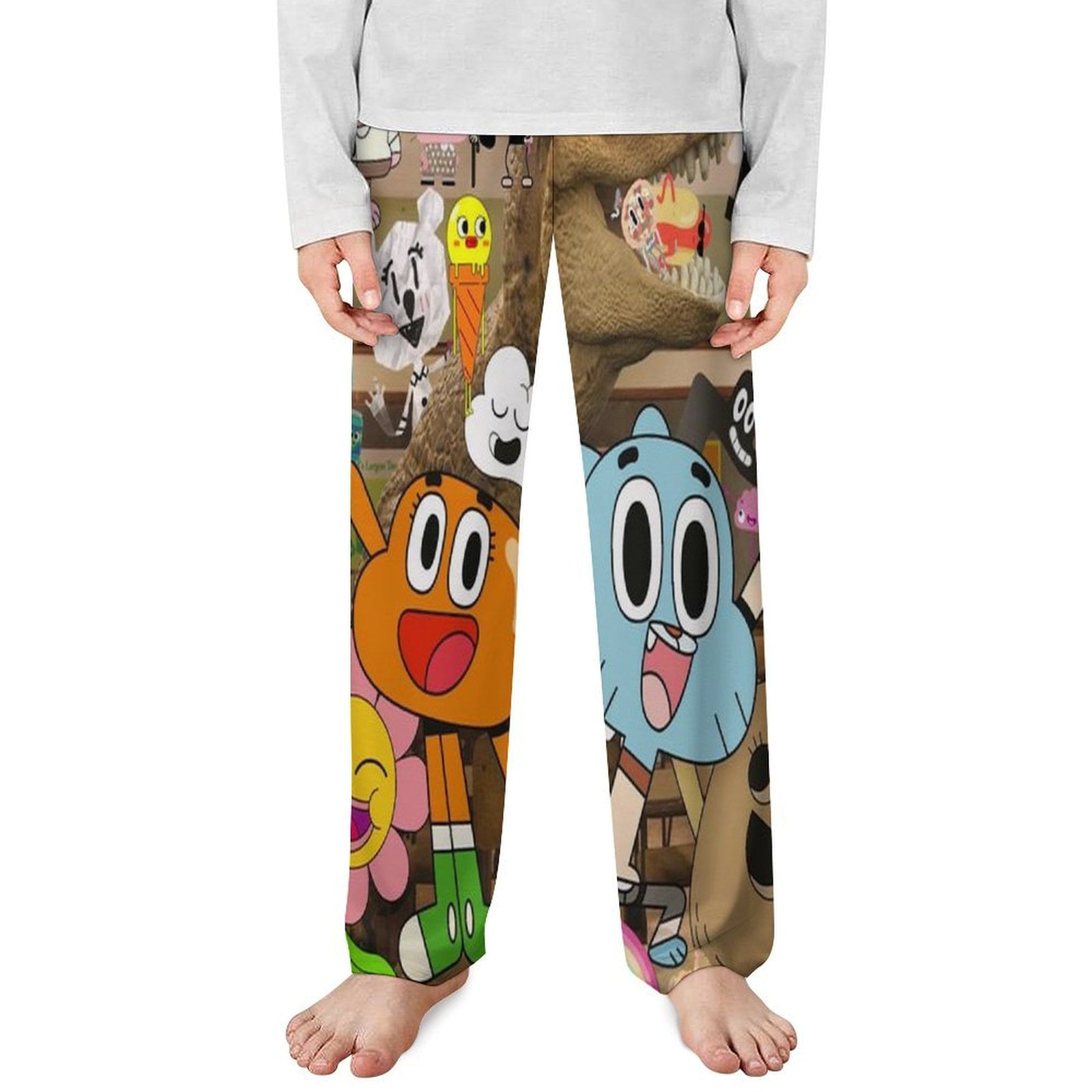 Amazing World of Gumball Pajama Pants Sleep Pants Soft Elastic Waist PJ ...