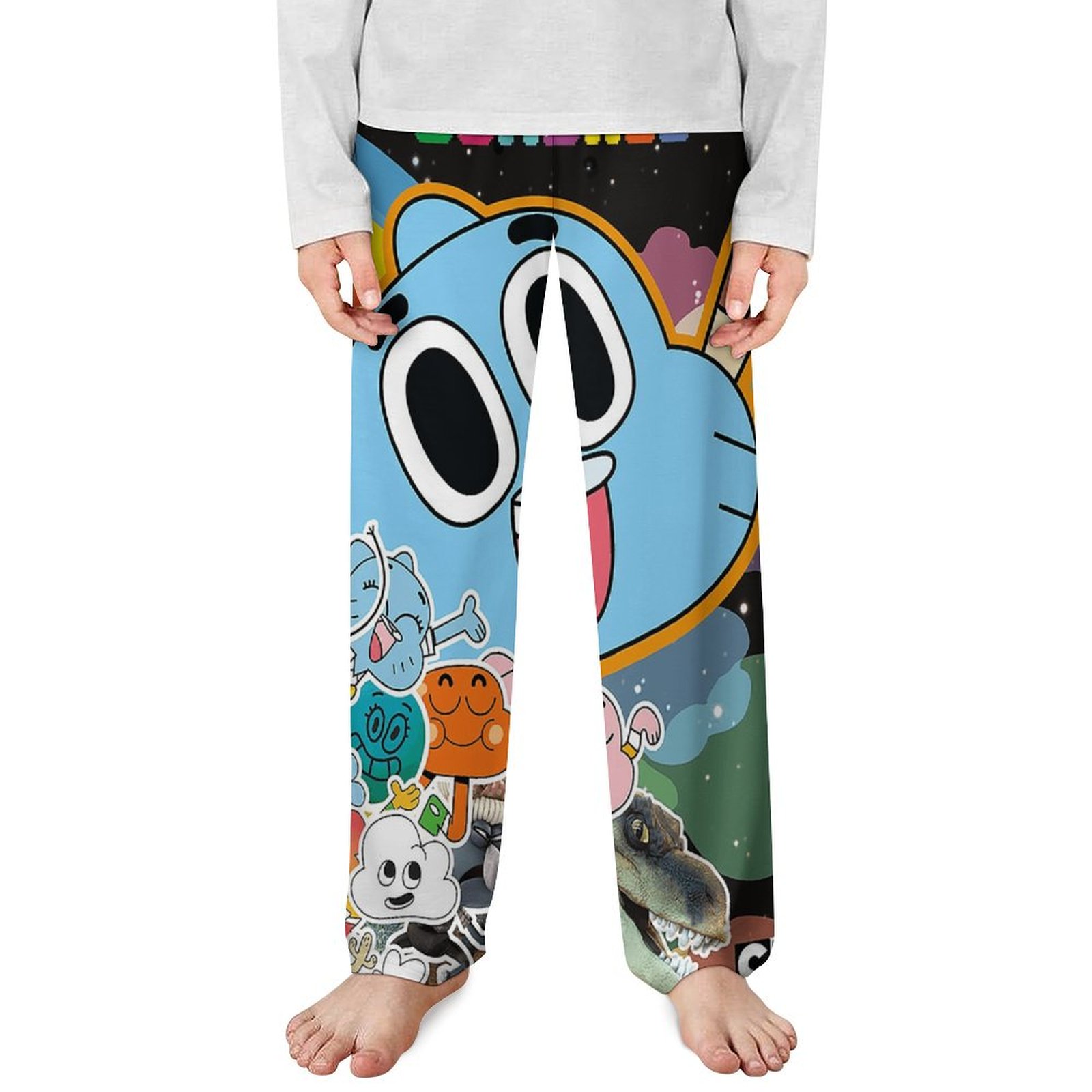Amazing World of Gumball Pajama Pants Sleep Pants Soft Elastic Waist PJ ...