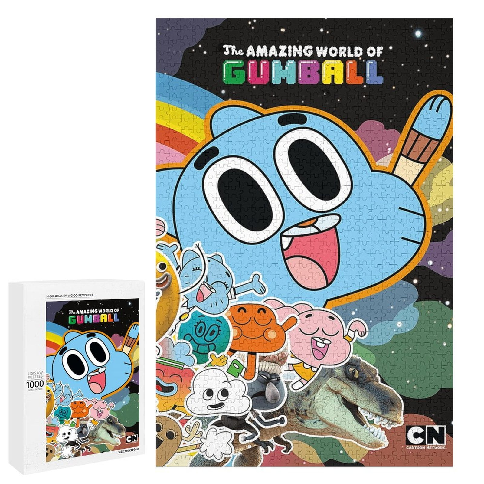 Amazing World of Gumball Puzzle - 1000 PCS Jigsaw Puzzle - Walmart.com