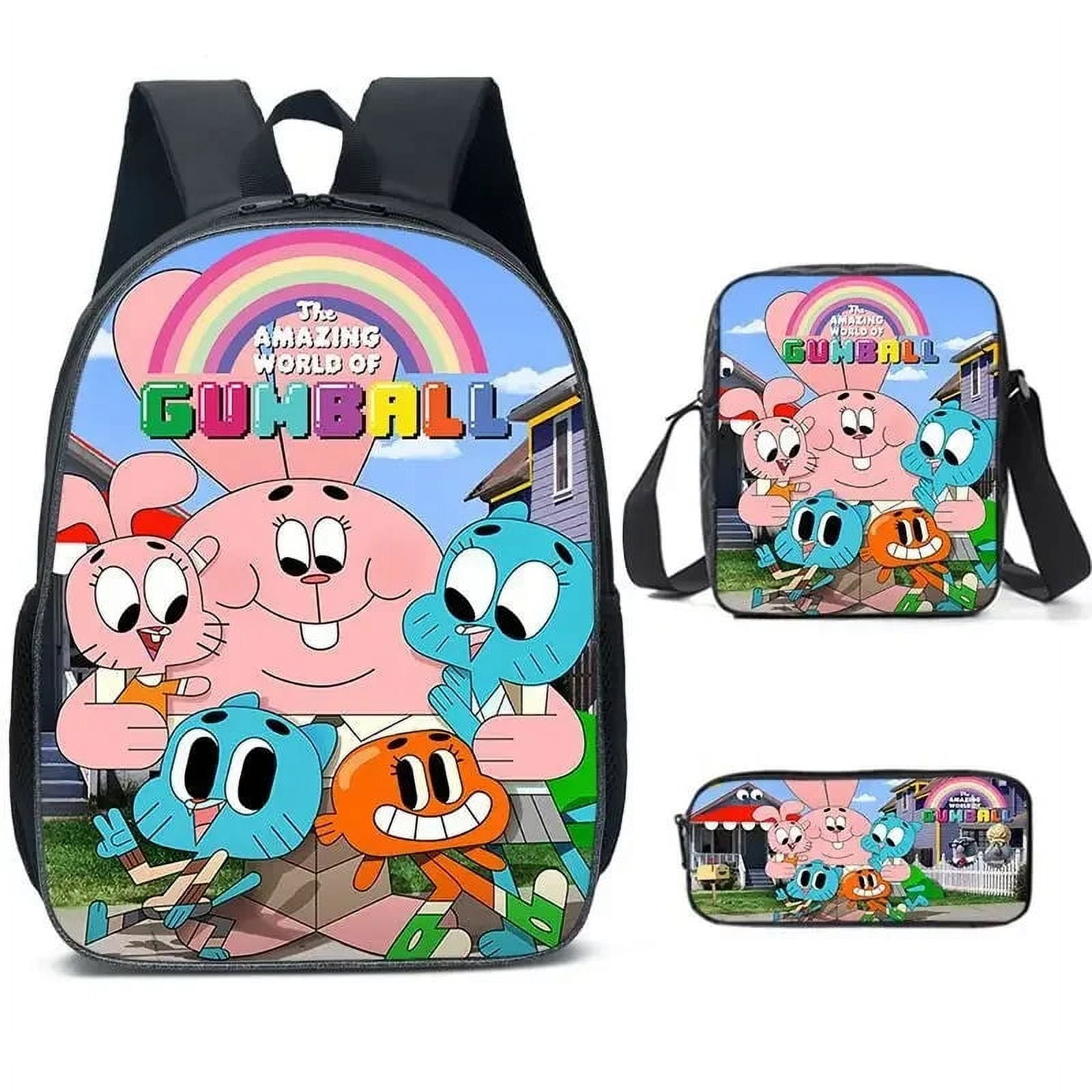 Amazing World of Gumball Schoolbag Backpack Lunch Bag Pencil Case Set ...