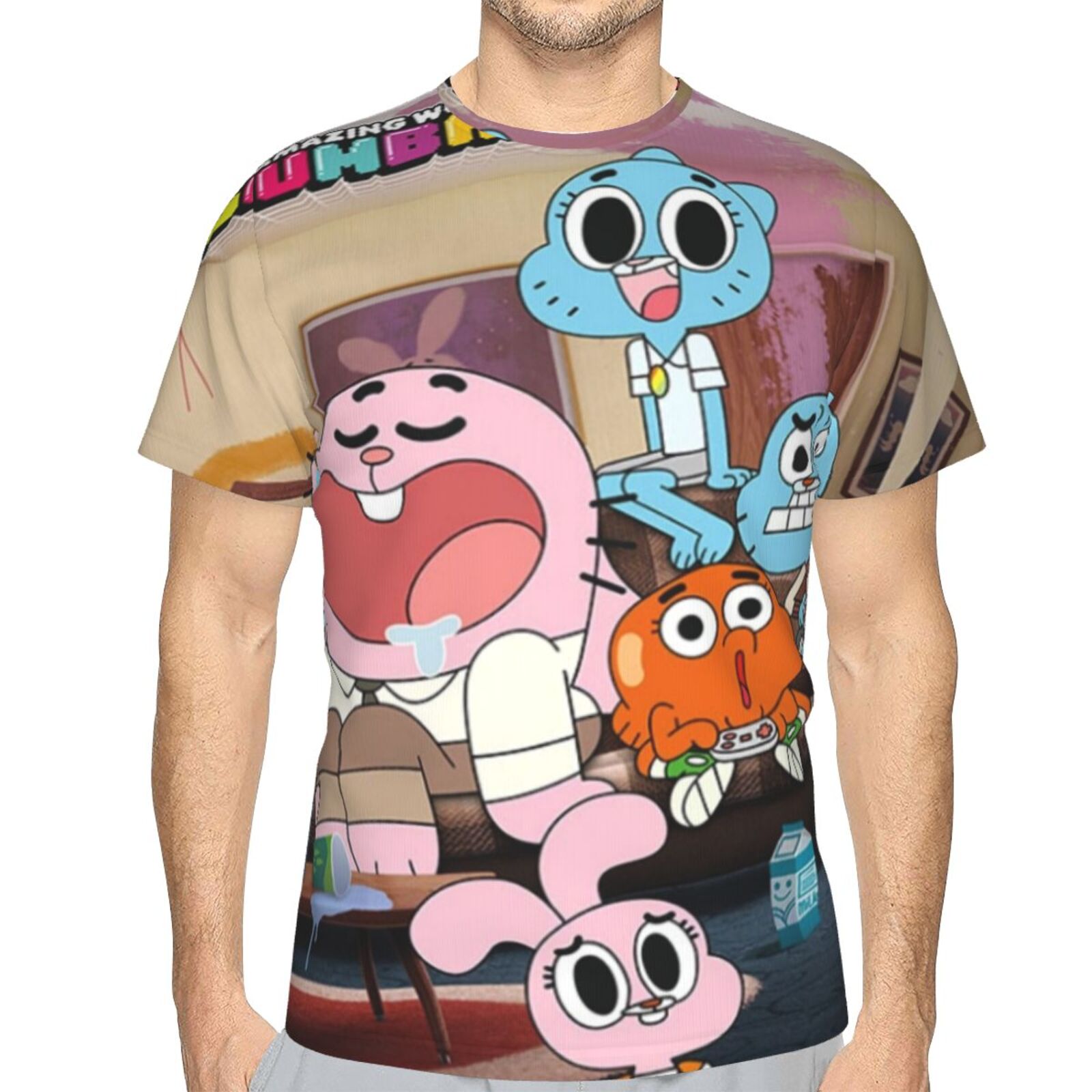 Amazing World of Gumball Shirt 3d Printed T Shirt Crewneck Short Sleeve ...