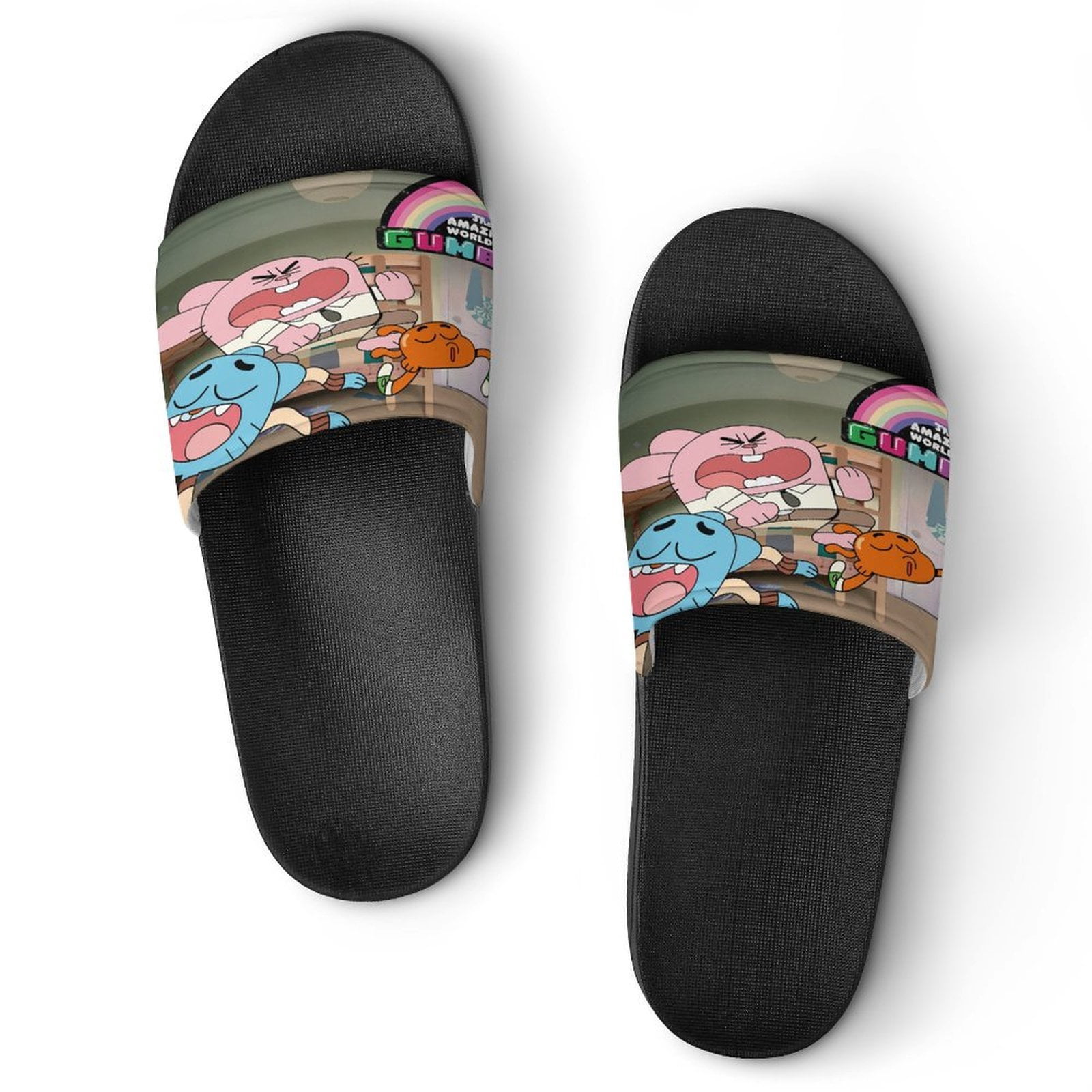 Amazing World of Gumball Shower Slippers for Women & Men Non-Slip House ...