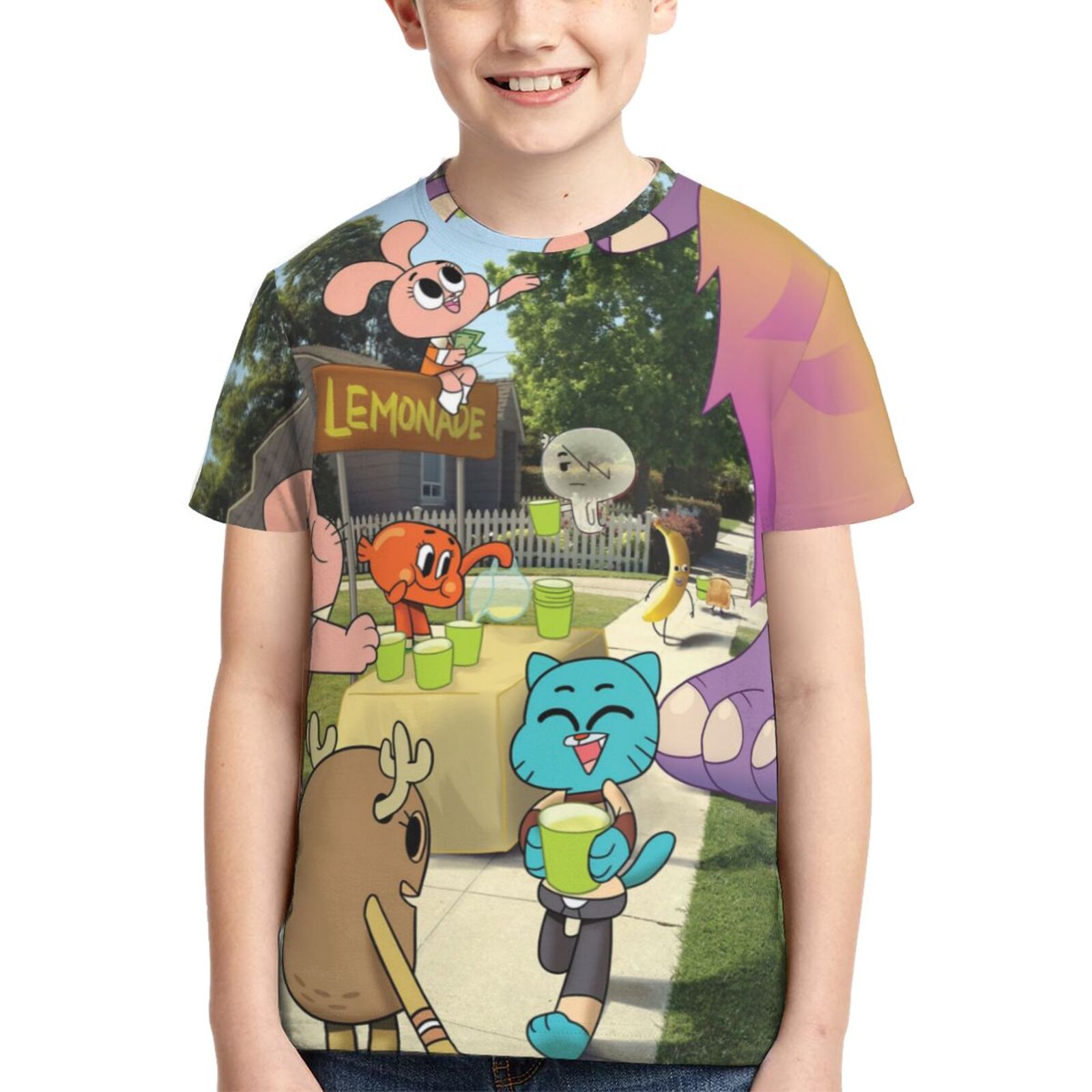 Amazing World of Gumball T Shirts 3D Printed Short Sleeve Tee Shirt for ...