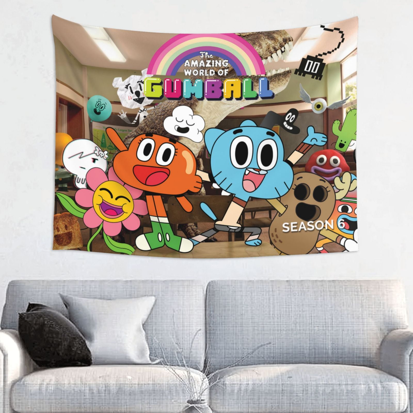 Amazing World of Gum-bal Tapestry Anime Poster Large Background Wall ...