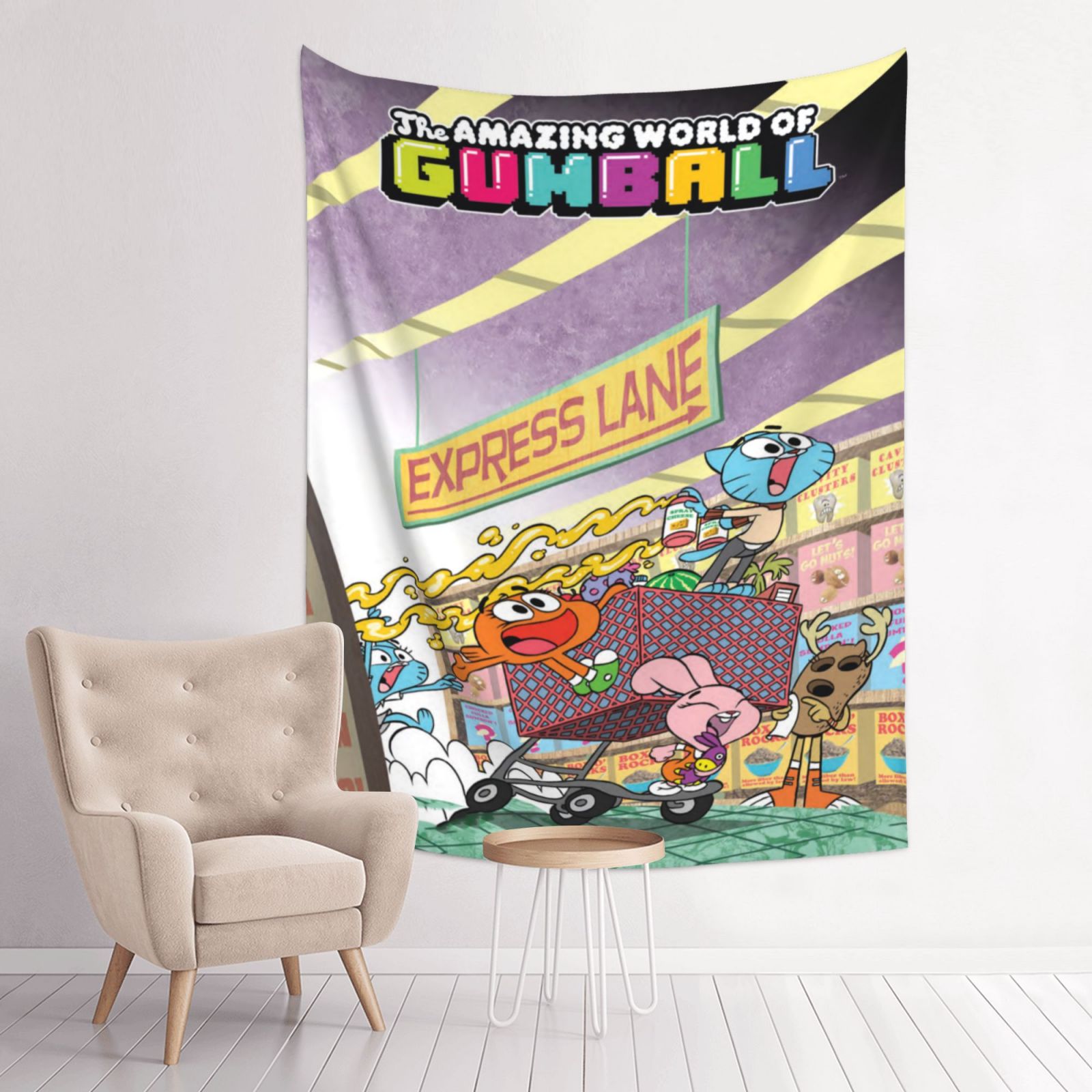 Amazing World of Gum-bal Tapestry Anime Poster Large Background Wall ...