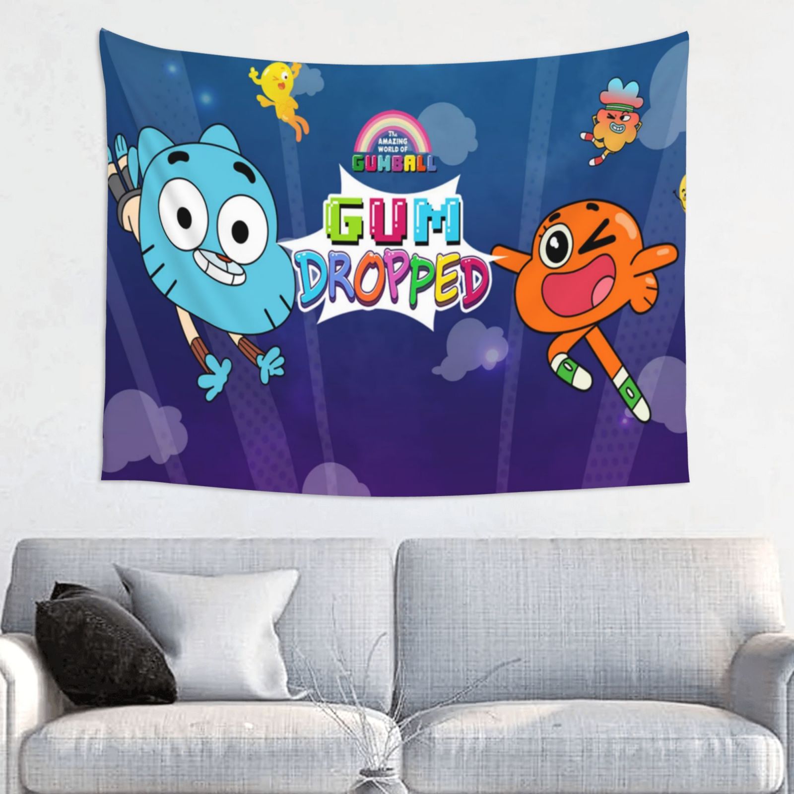 Amazing World of Gum-bal Tapestry Anime Poster Large Background Wall ...