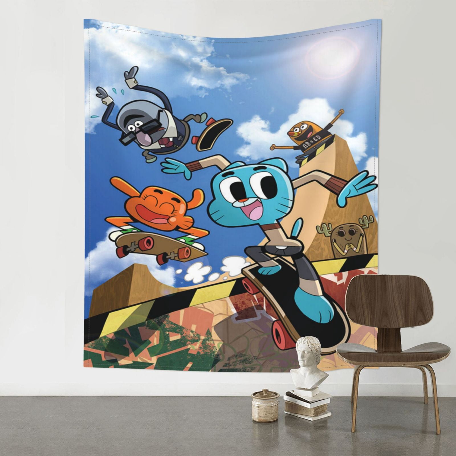 Amazing World of Gumball Wall Tapestry Cartoon Poster Wall Hanging ...