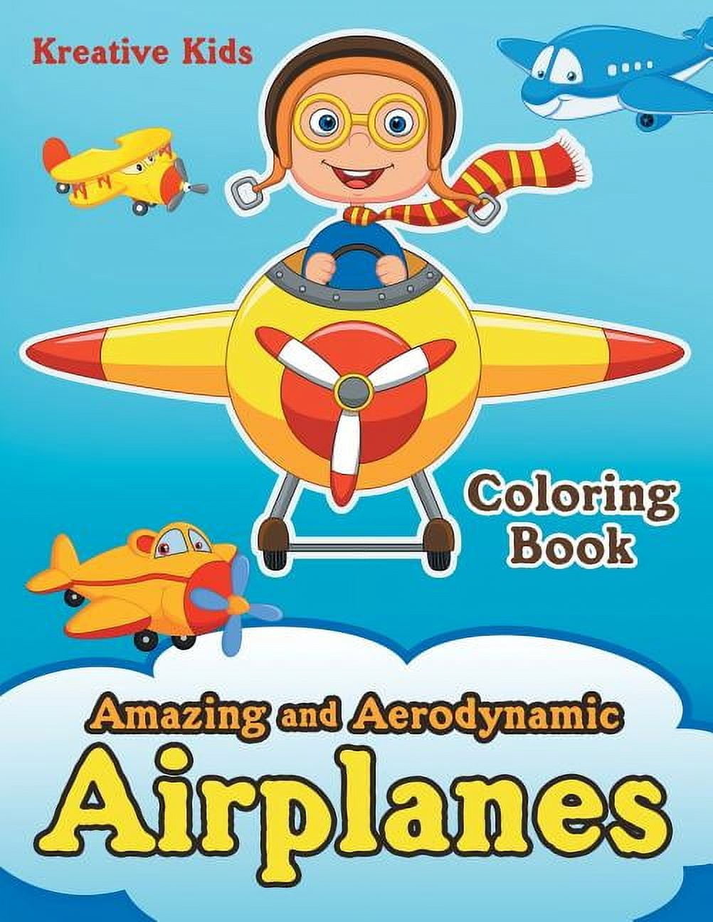 Amazing and Aerodynamic Airplanes Coloring Book, (Paperback) - Walmart.com