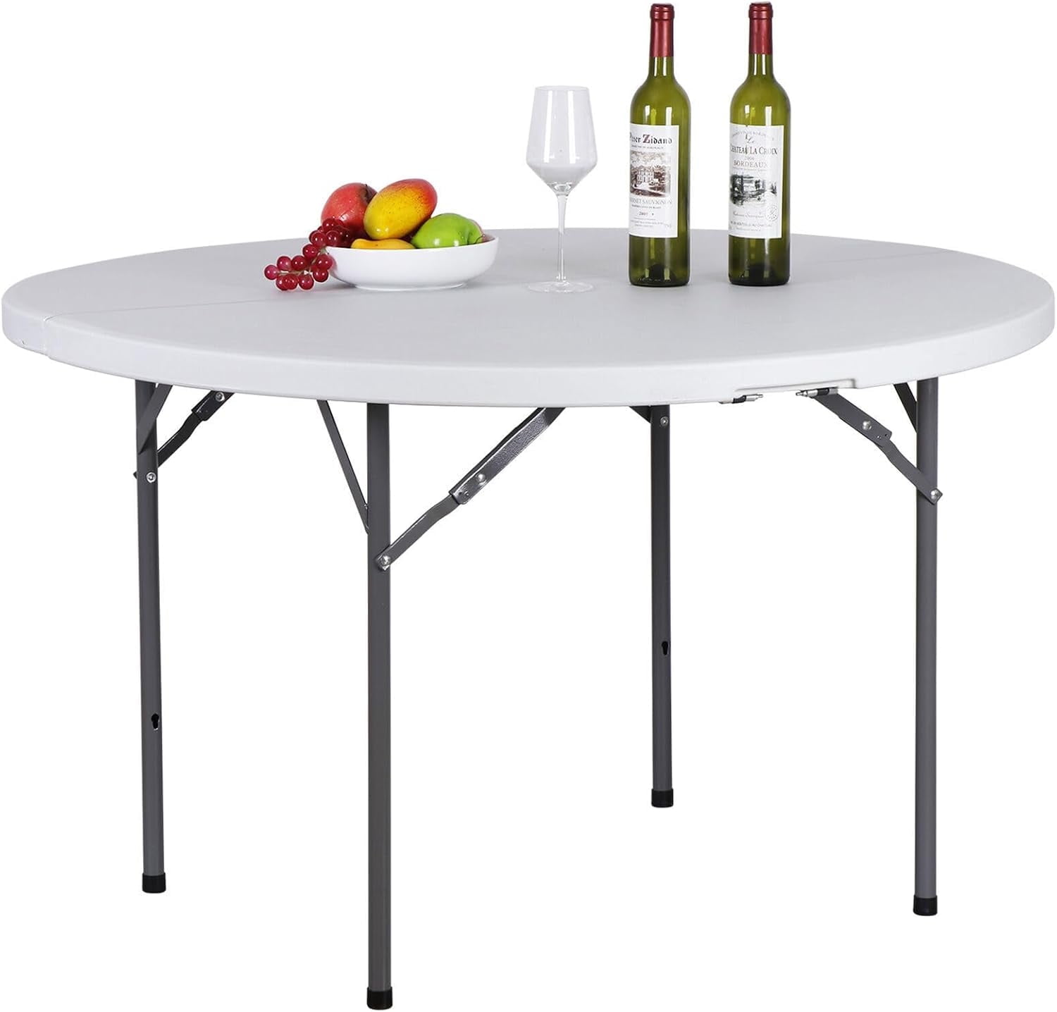 Amazing for Folding Table White Plastic Folding Table Portable Long ...