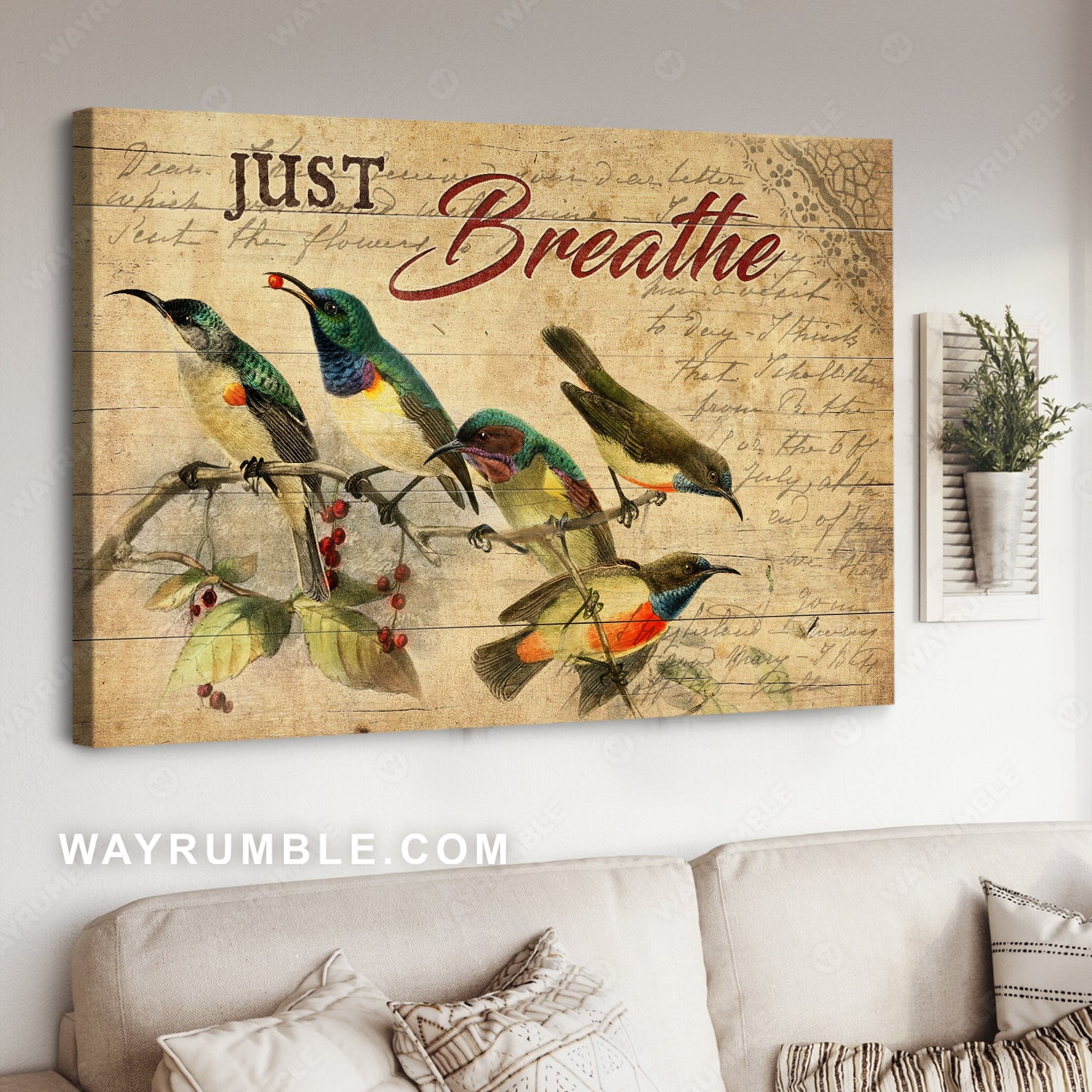 Amazing hummingbird, Cranberry tree, Just breathe - Jesus Landscape ...