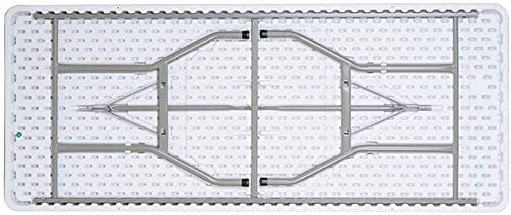 Amazing for less 6ft Folding Table White Plastic Folding Table Portable ...