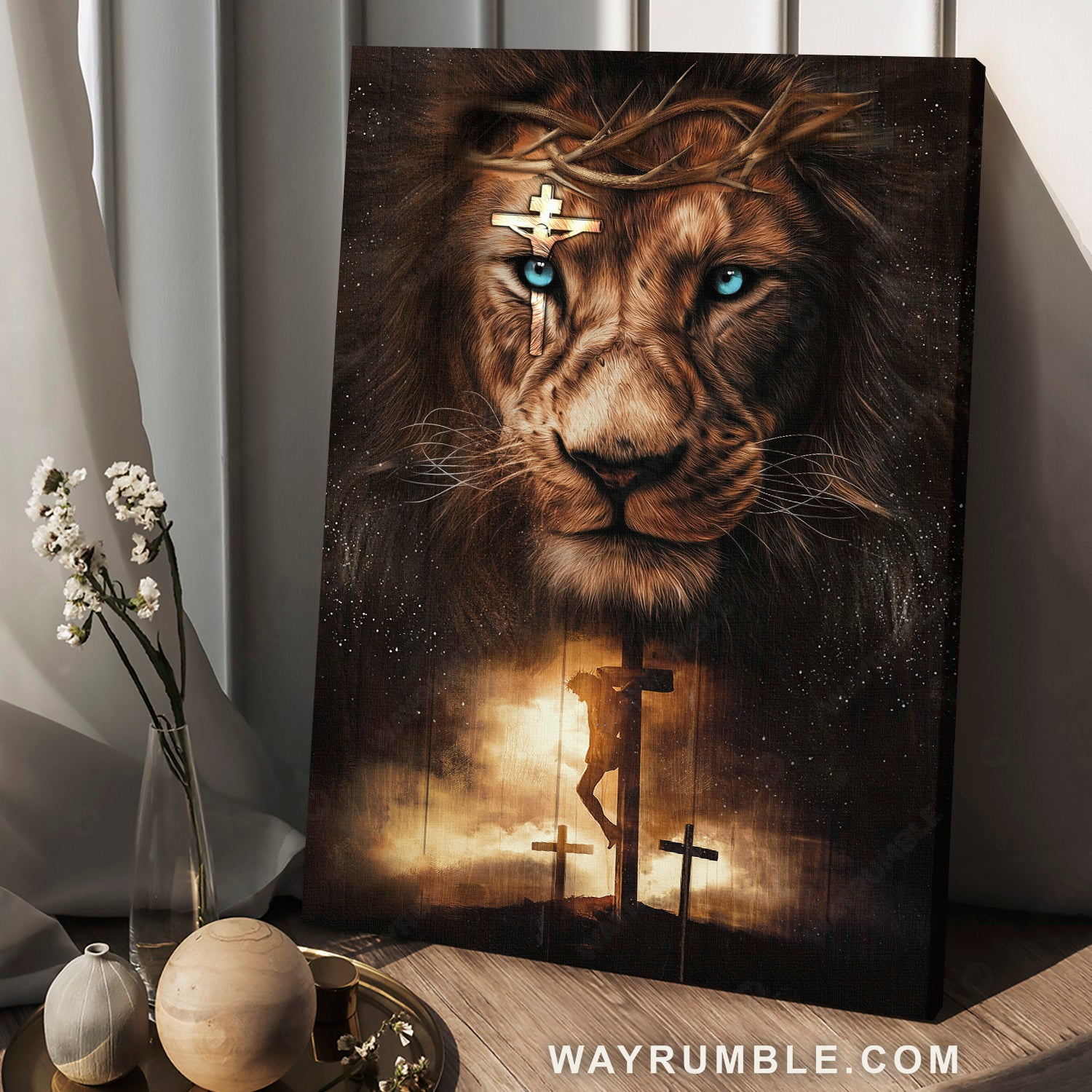 Amazing lion, Blue eyes, Jesus on the cross, Galaxy background - Jesus ...