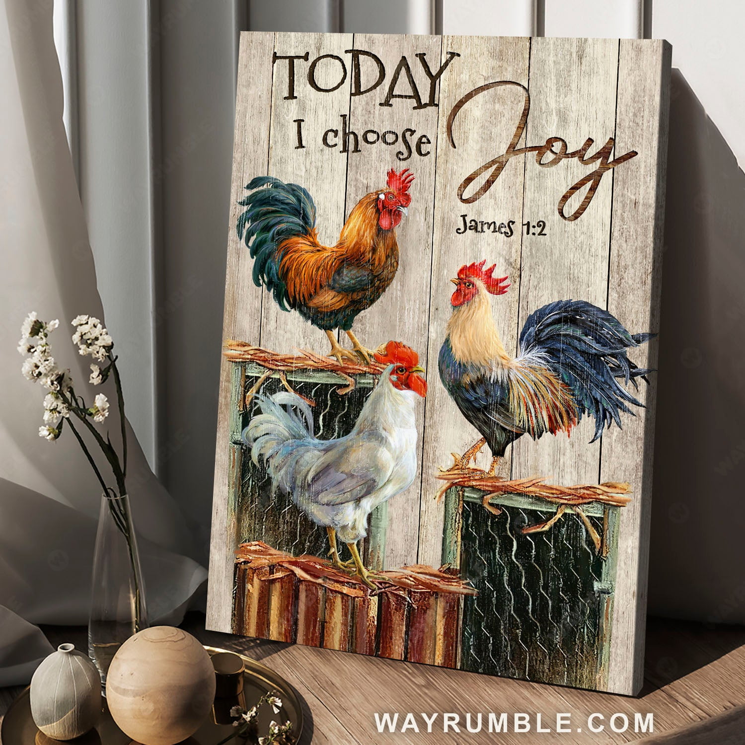Amazing rooster, Peace farm, Chicken painting, Today I choose joy ...