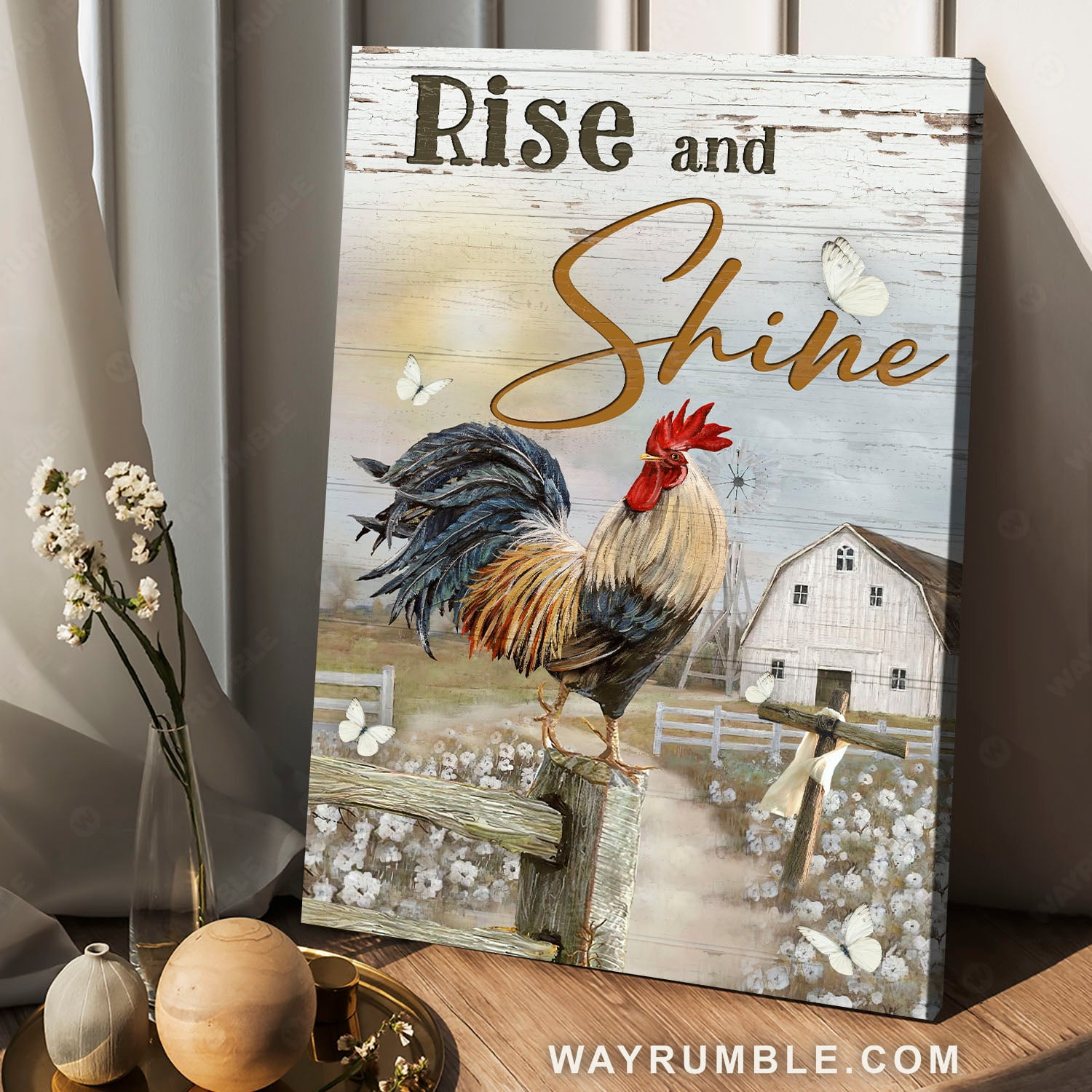 Amazing rooster drawing, White flower field, Sunset, Rise and shine ...