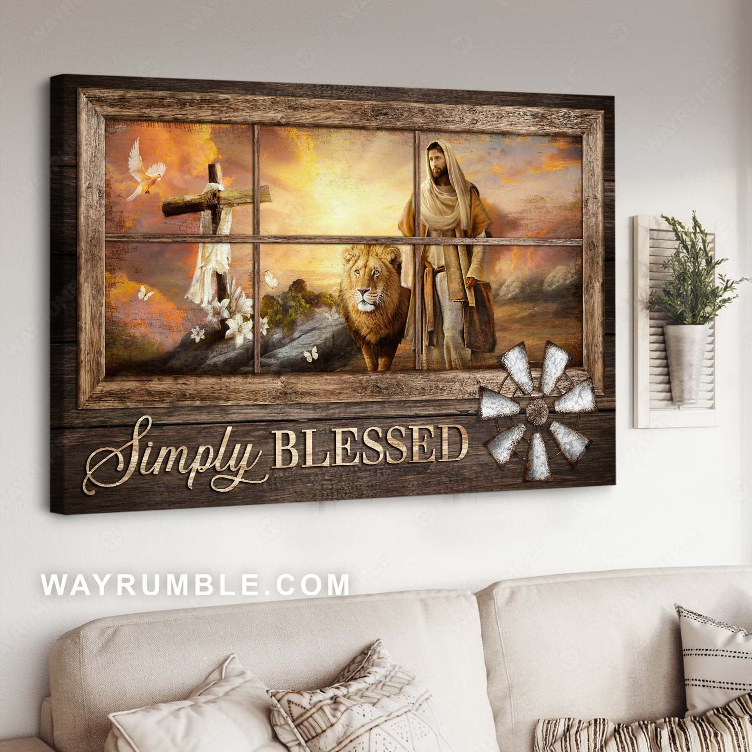 Amazing windmill, Jesus painting, Lion of Judah, Simply blessed - Jesus ...